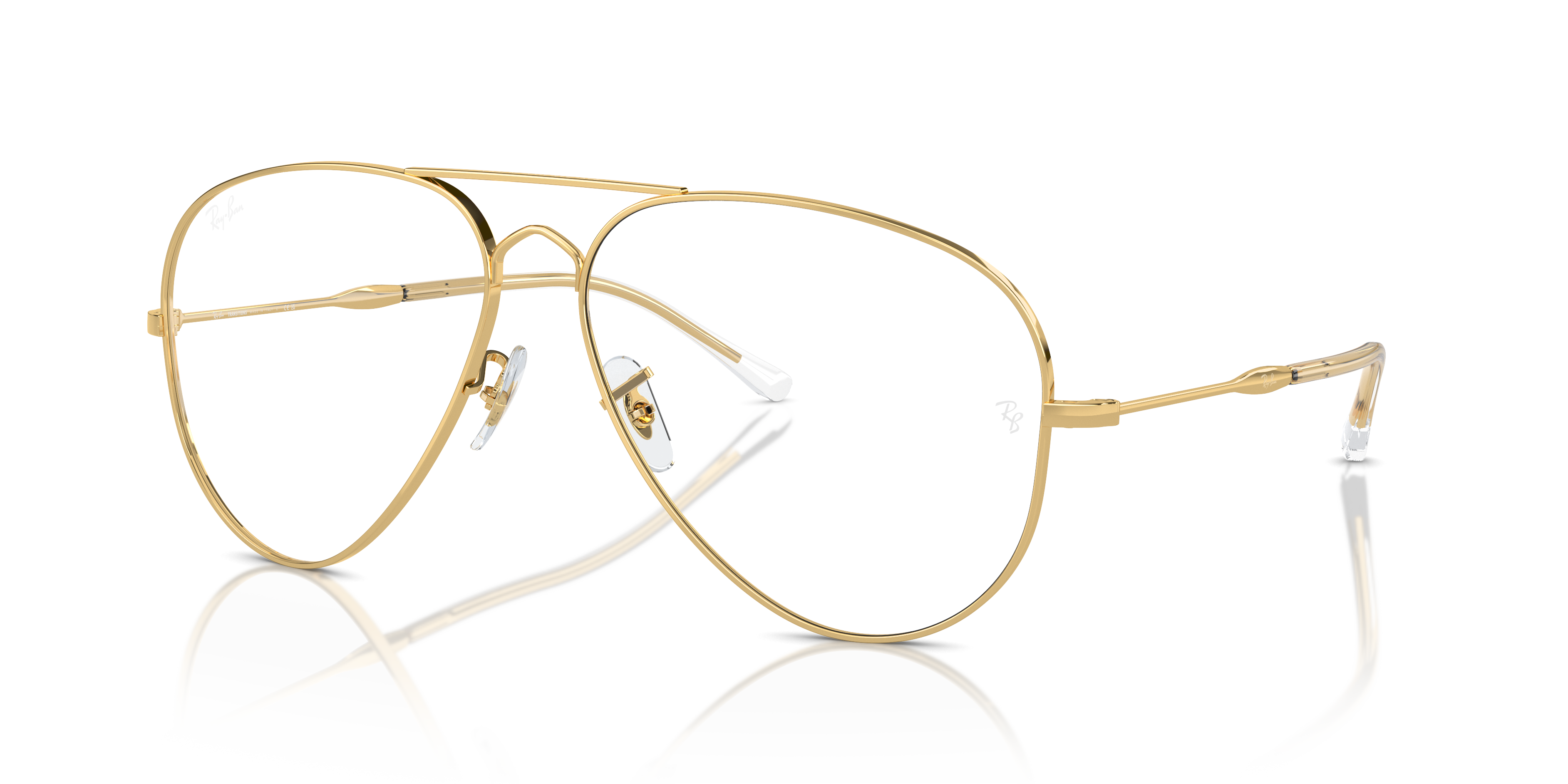 Lentes de sol Old Aviator Transitions® en Oro arista y Transparente y ...