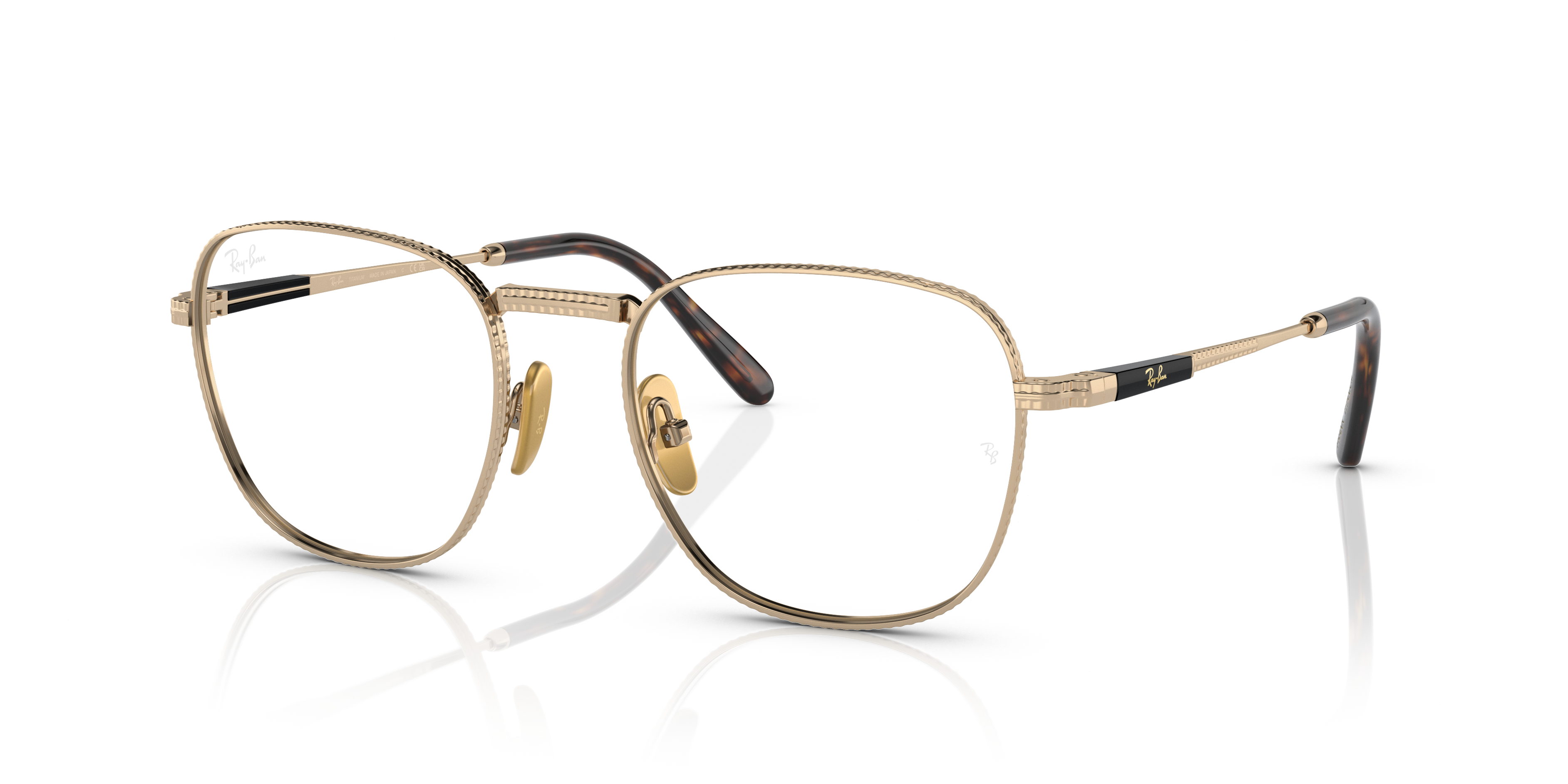 Frank Ii Titanium Optics Eyeglasses with Arista Gold Frame - RB8258V ...