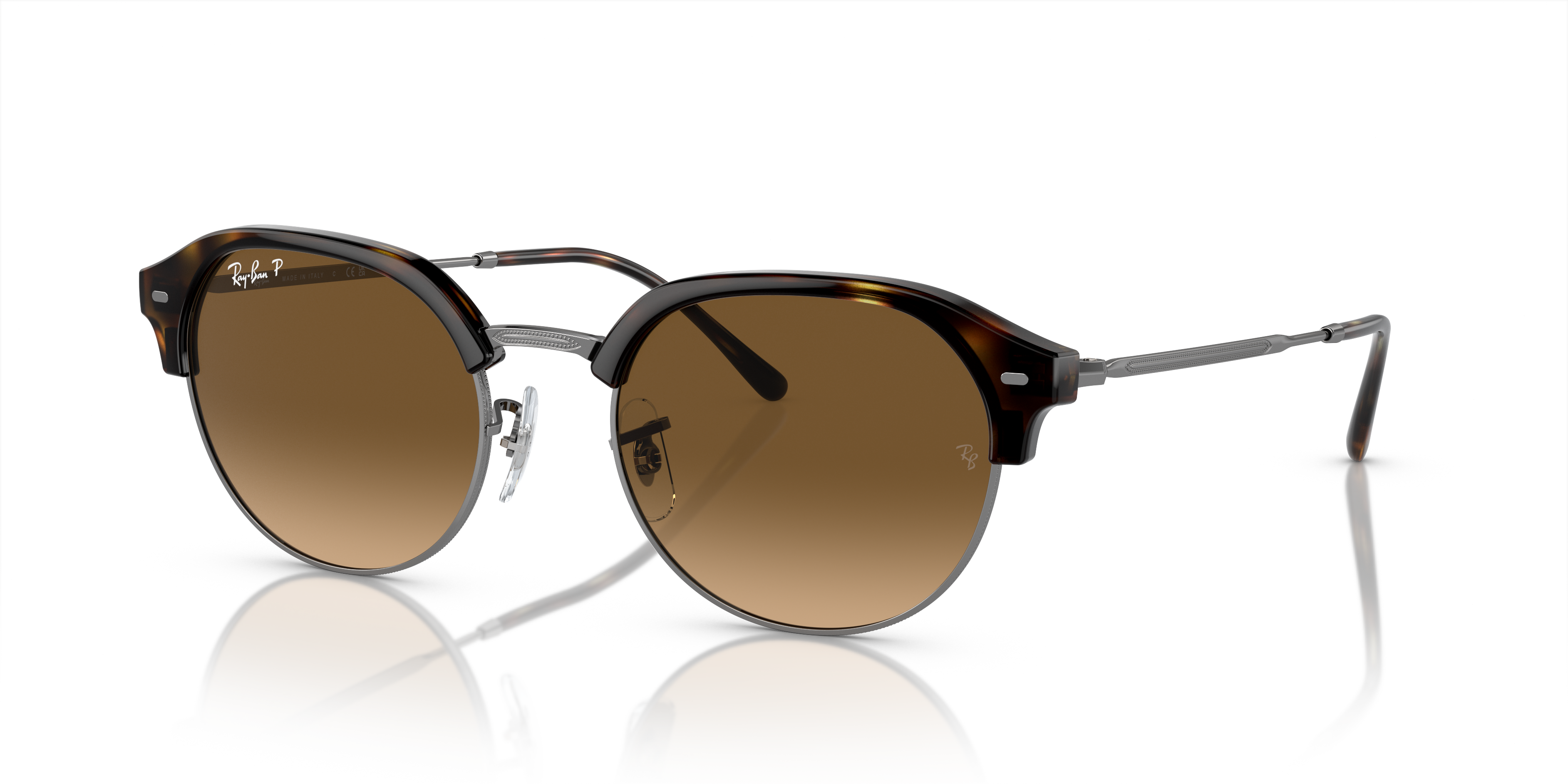 Rb4429 Sunglasses in Polished Havana On Gunmetal and Brown Polarized ...