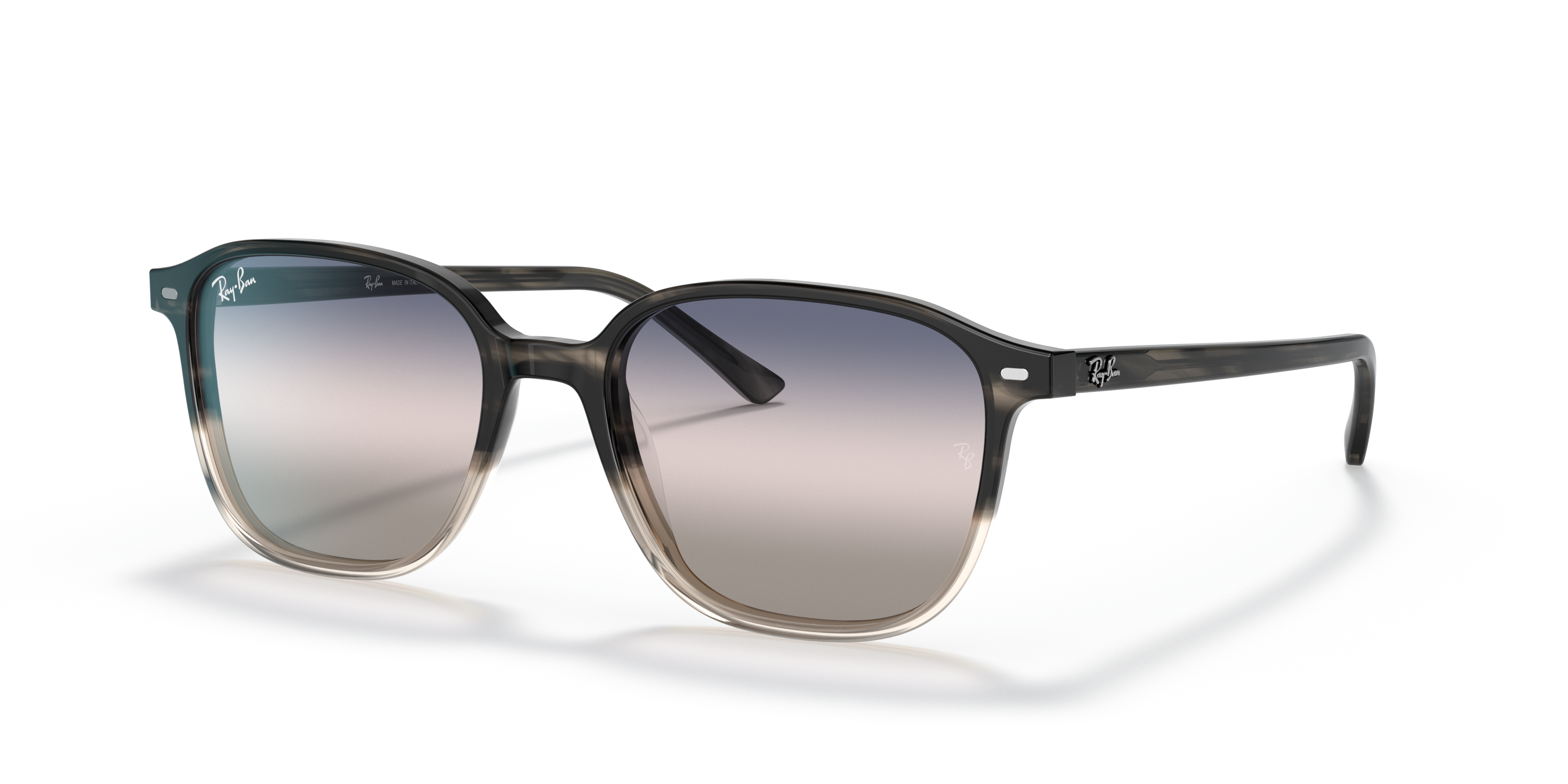 Leonard Bi-gradient Sunglasses in Grey Havana and Pink/Blue Gradient ...