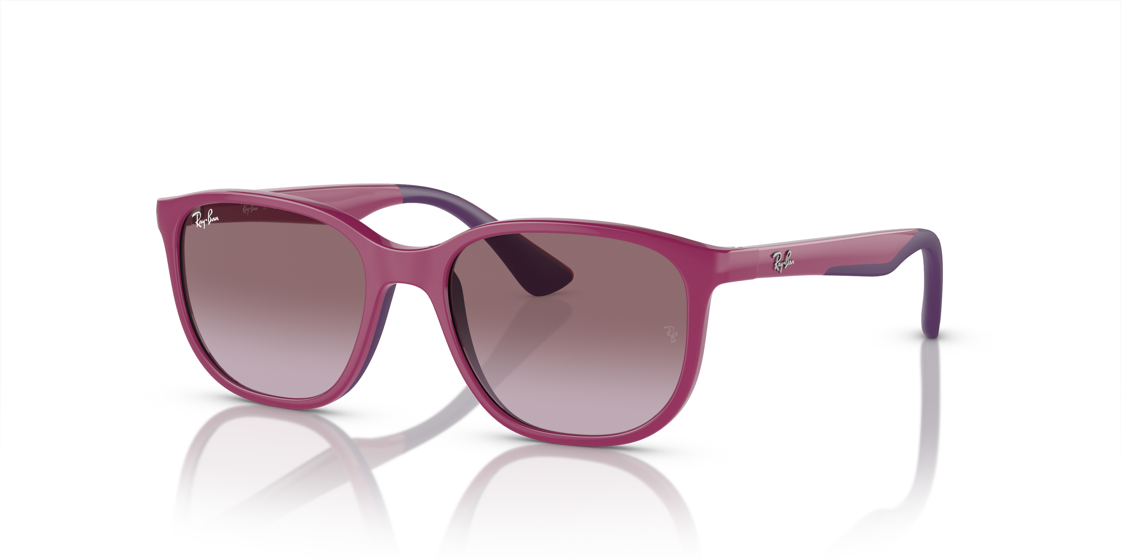 Rb9078s Kids Bio-based Sunglasses in Fuchsia On Violet and Violet ...