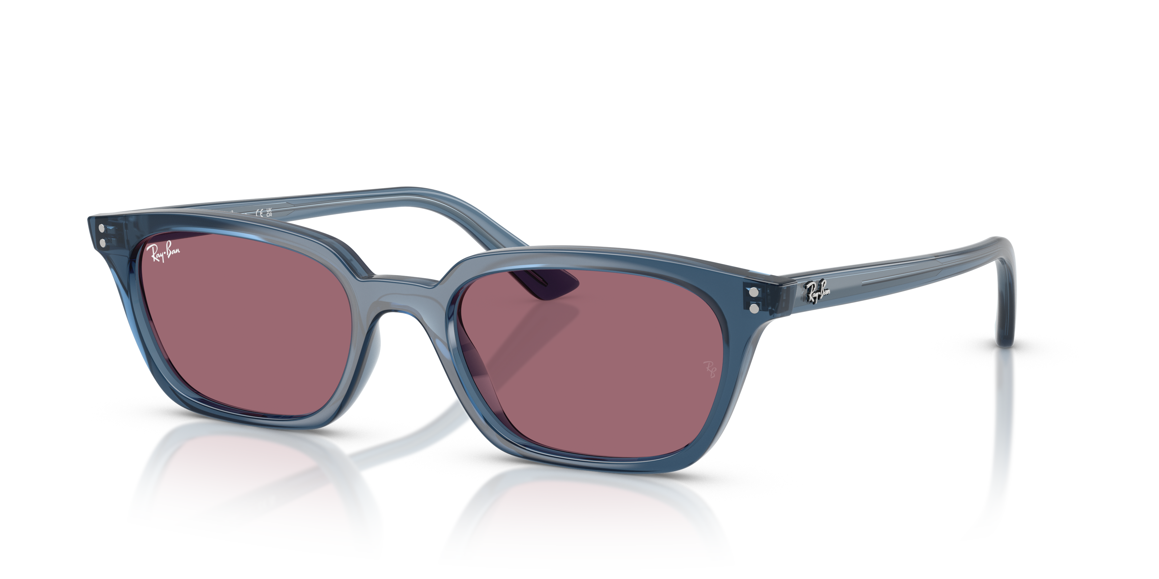 【レイバン公式ストア】 Ray-Ban® Zaya Bio-based サングラス | ライトブルー X バイオレット - RB4456F