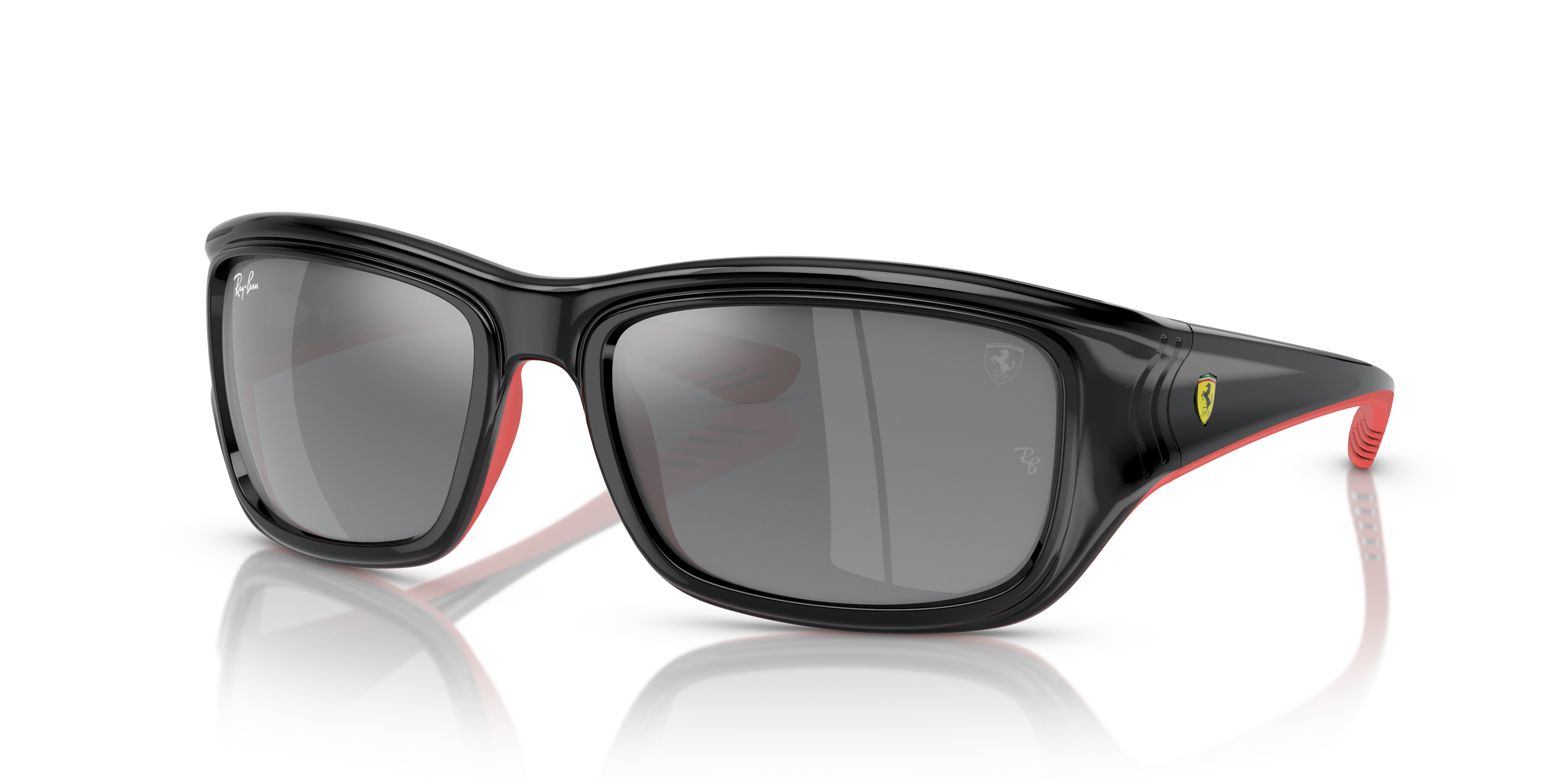Rb4405m Scuderia Ferrari Collection Sunglasses in Polished Black On Red ...