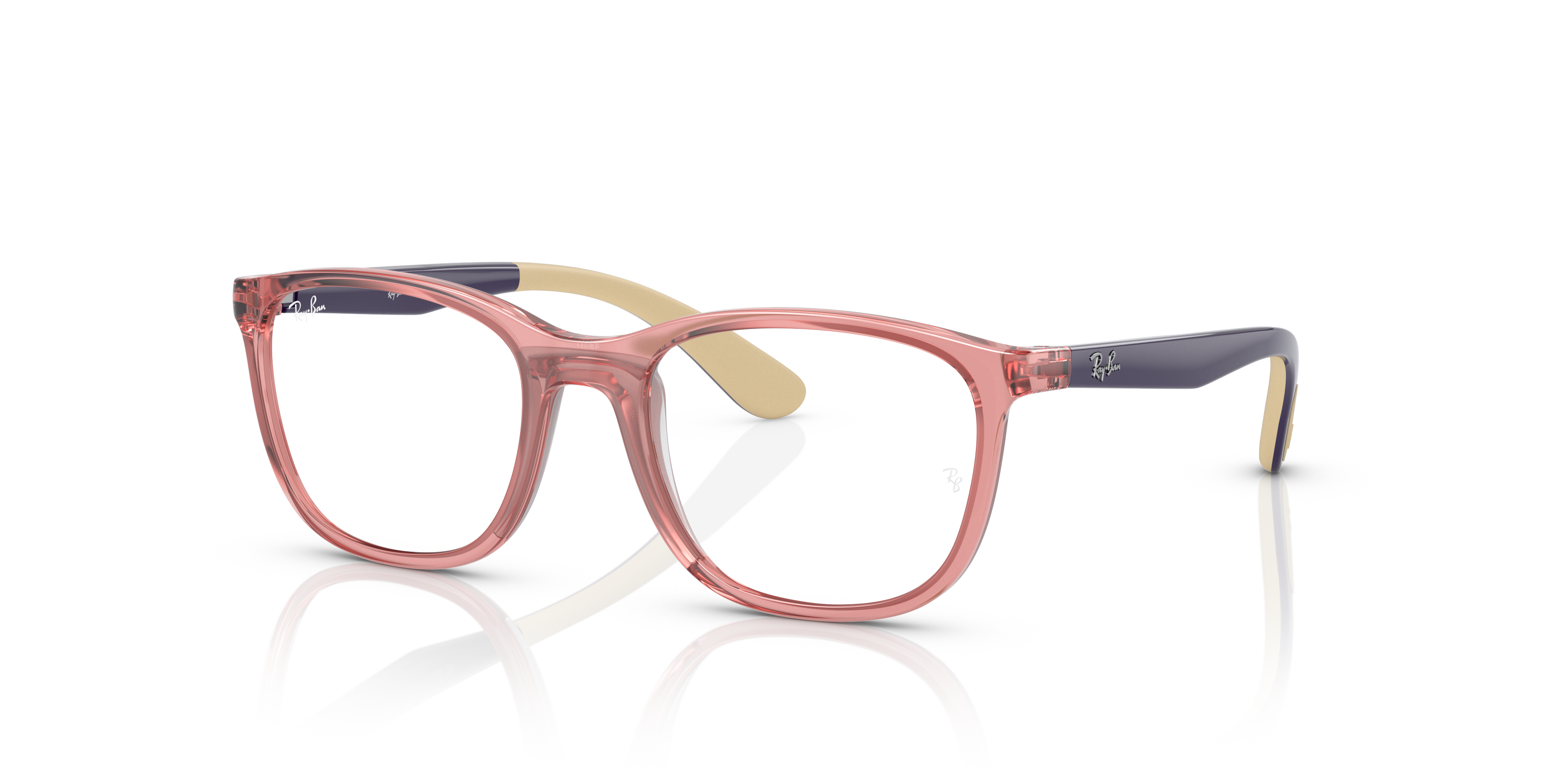Rb1620 Optics Kids Eyeglasses with Transparent Pink Frame - RY1620 ...