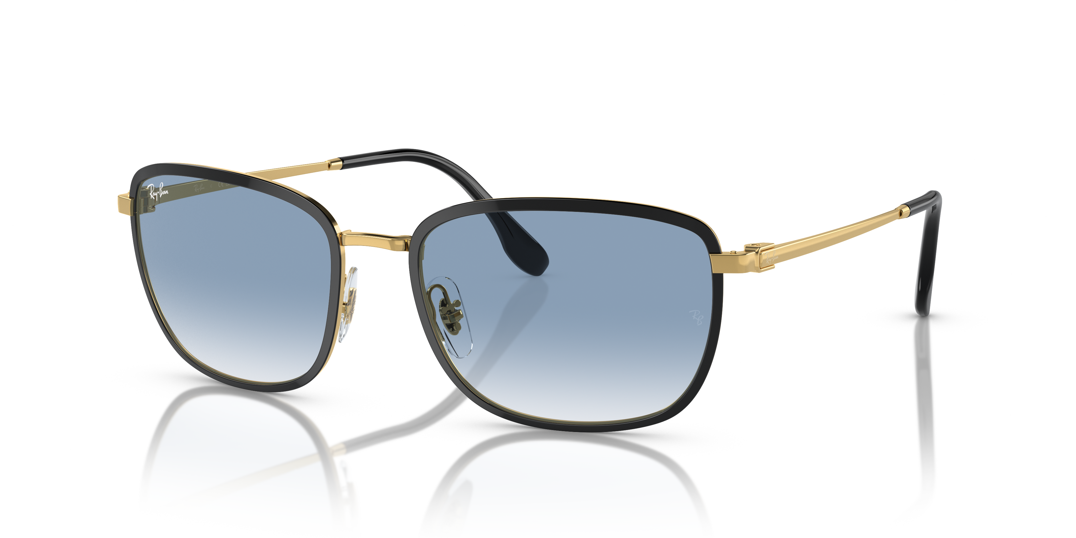 Rb3705 Sunglasses in Black On Gold and Blue - RB3705 | Ray-Ban® NO