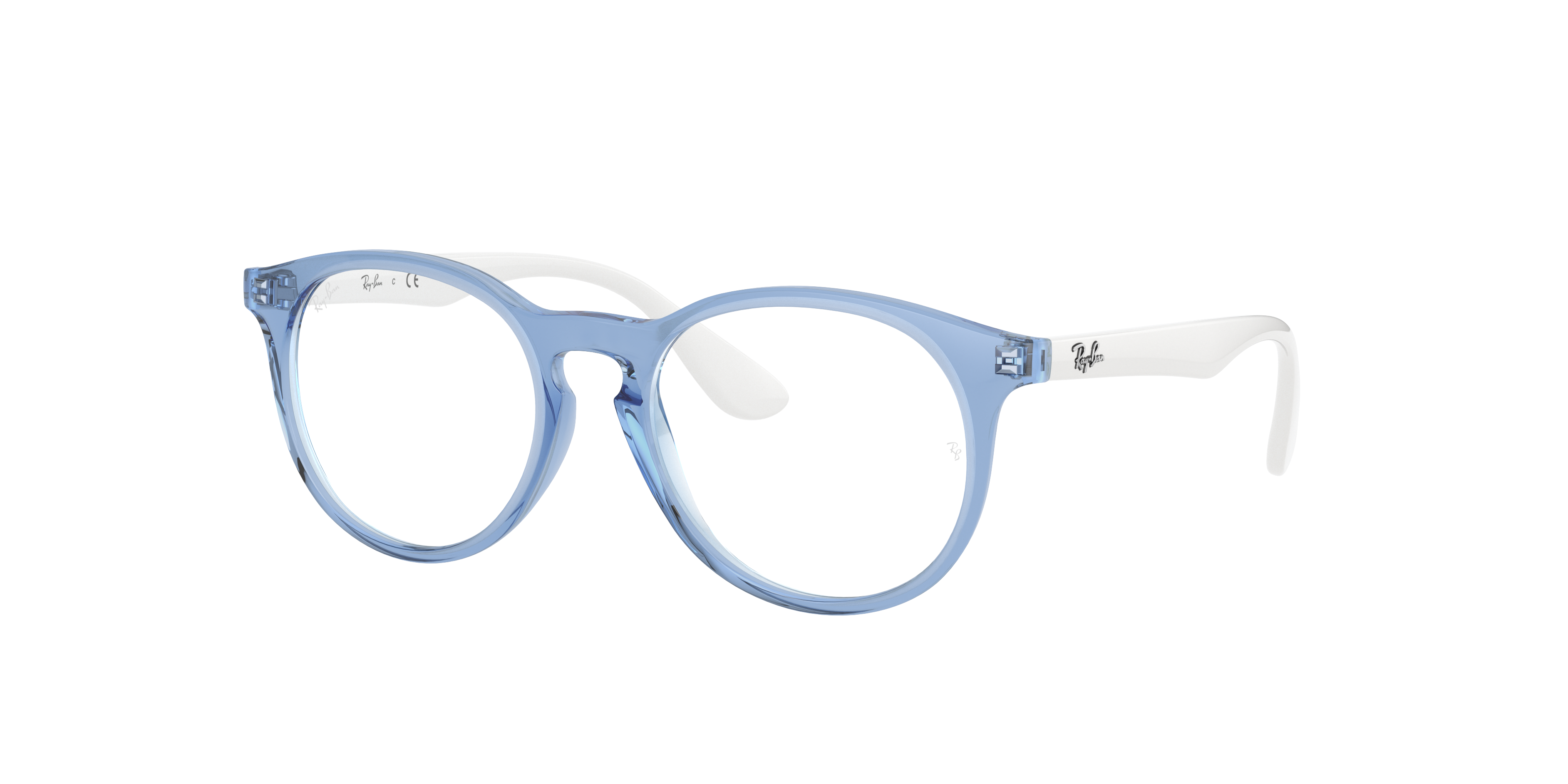 【レイバン公式ストア】 Ray-Ban® Rb1554 Optics Kids メガネ | トランスペアレントブルー フレーム - RY1554