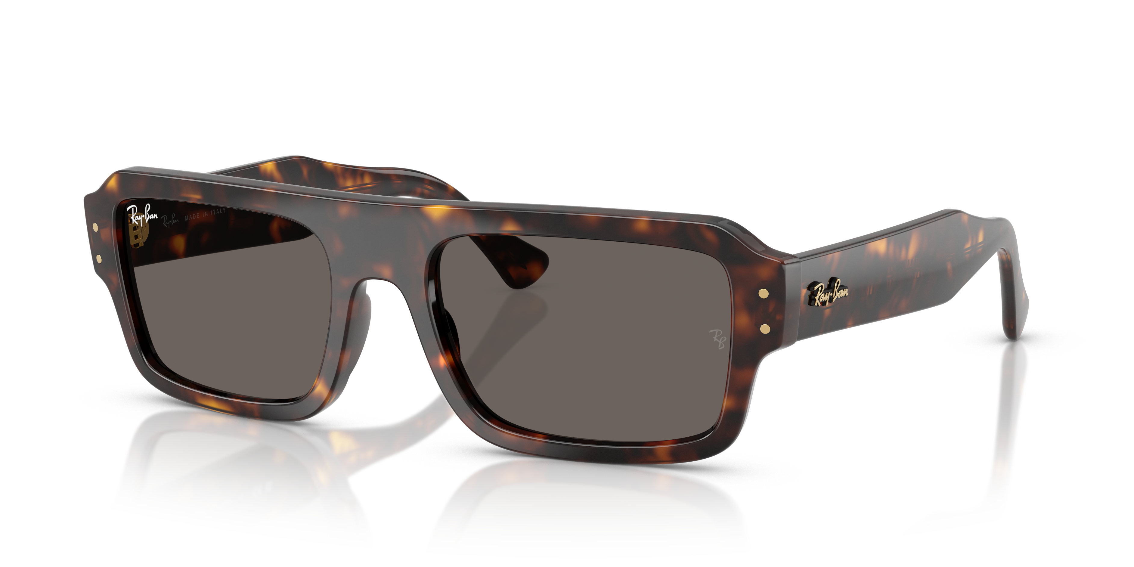 Flacko Bio-based Sunglasses in Havana and Dark Grey - RB4454 | Ray-Ban® GB
