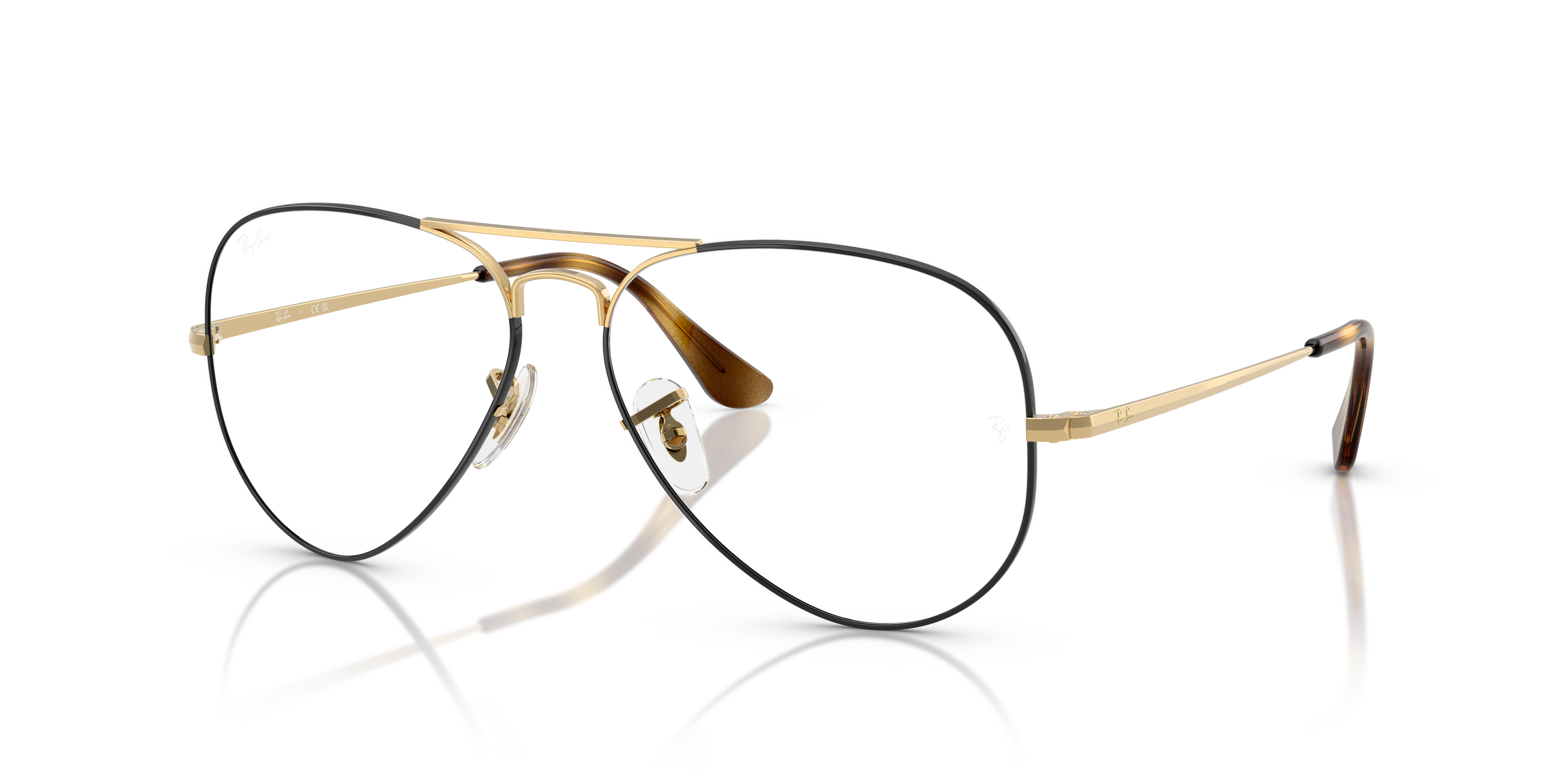 Óculos de Grau Aviator Optics com armação na cor Havana sobre Arista ...