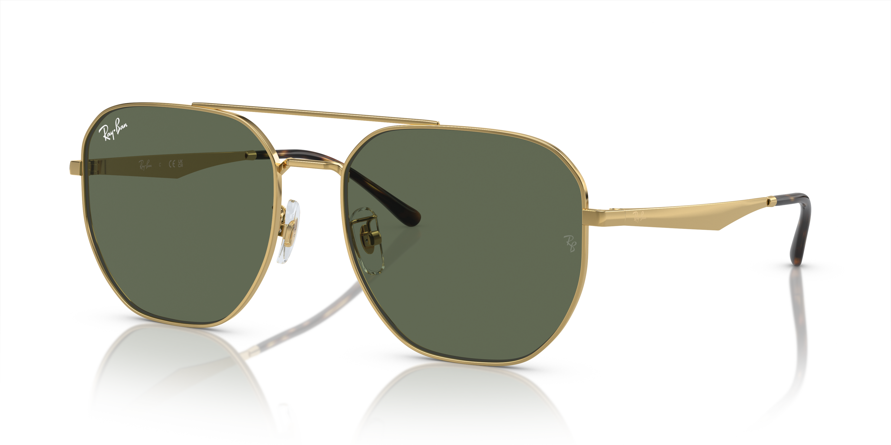 Rb3724d Sunglasses in Arista Gold and Dark Green - RB3724D | Ray-Ban® DK