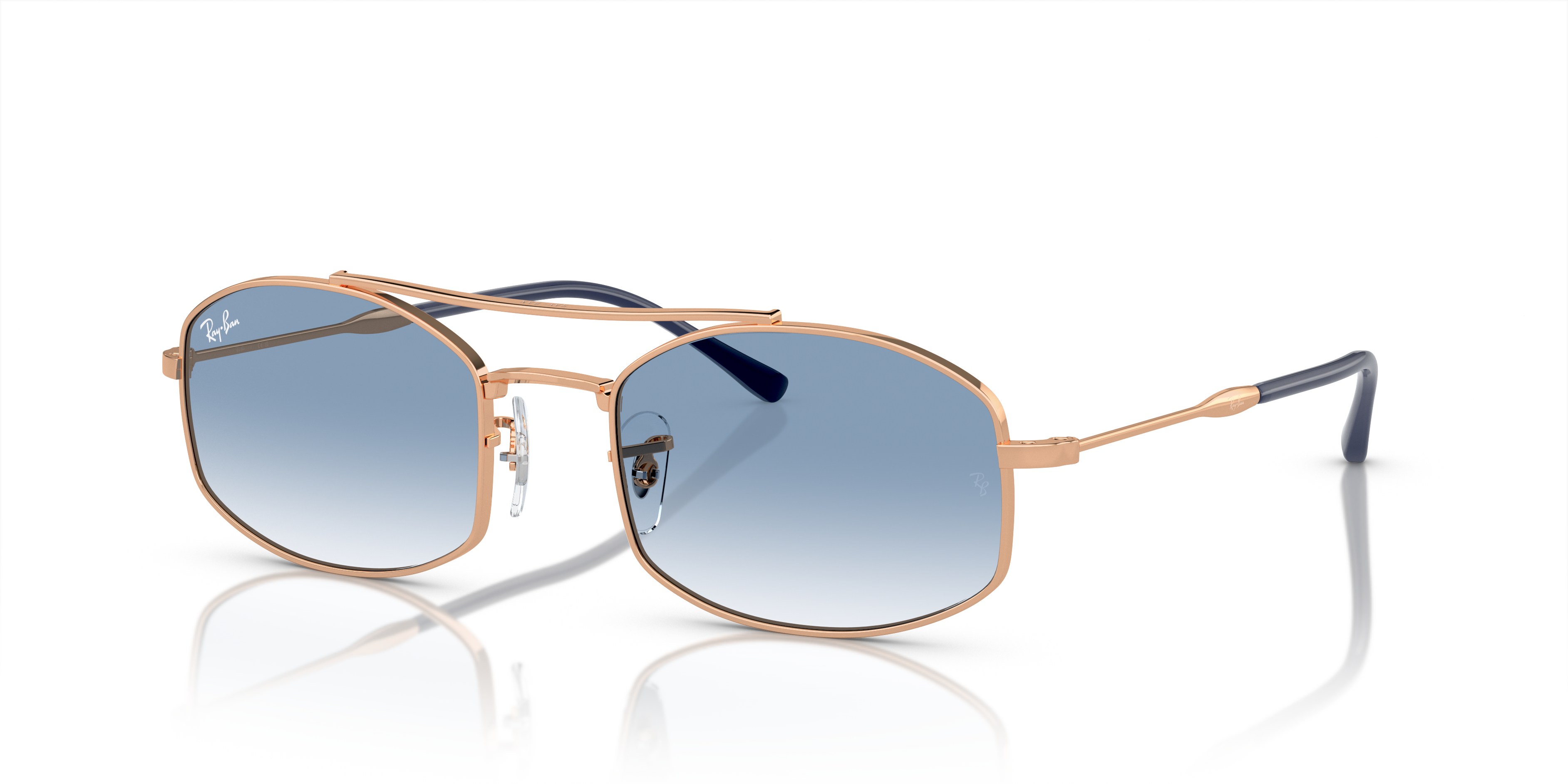 Rb3719 Sunglasses in Rose Gold and Light Blue - RB3719 | Ray-Ban® US