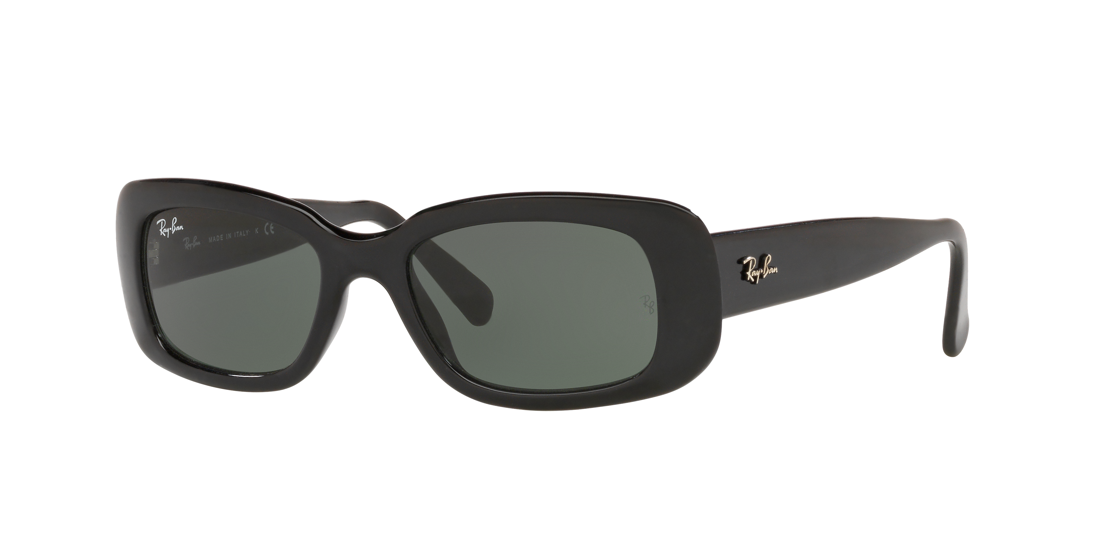 Rb4122 Sunglasses in Polished Black and Green Classic G-15 - RB4122 ...