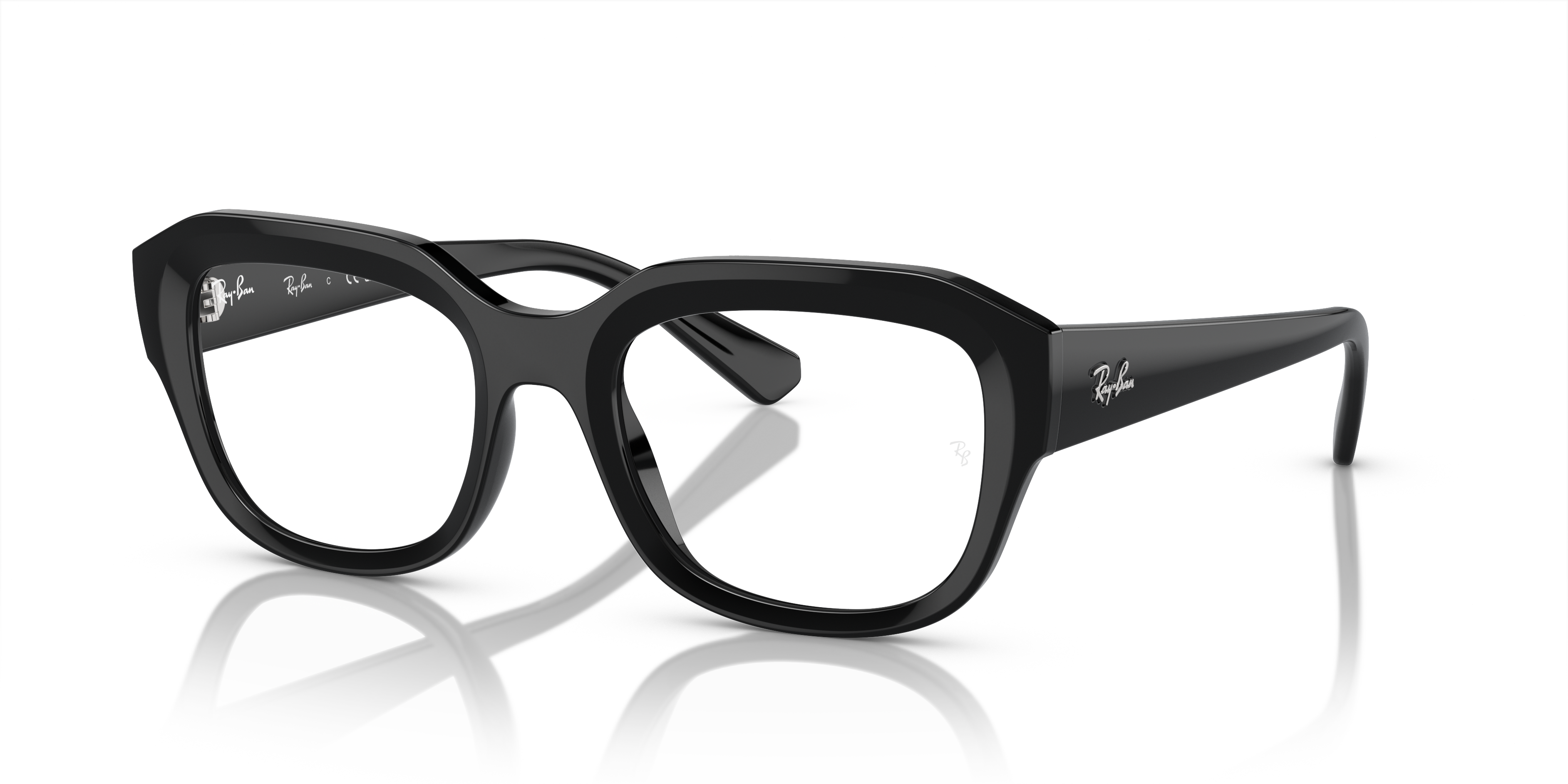 Leonid Optics Bio-based Eyeglasses with Polished Black Frame - RB7225 ...