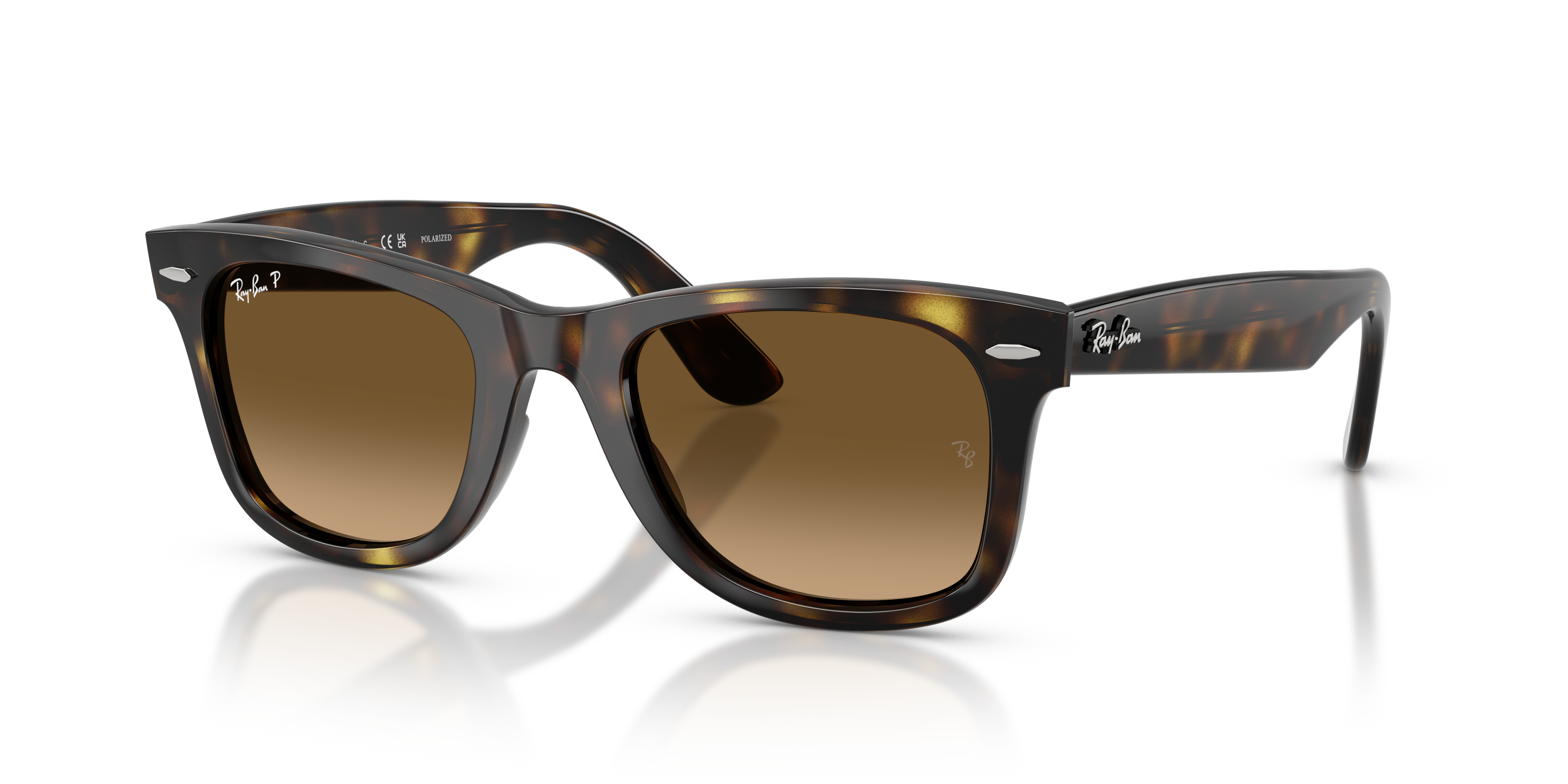 Wayfarer Ease Sunglasses in Havana and Polarized Brown Gradient ...