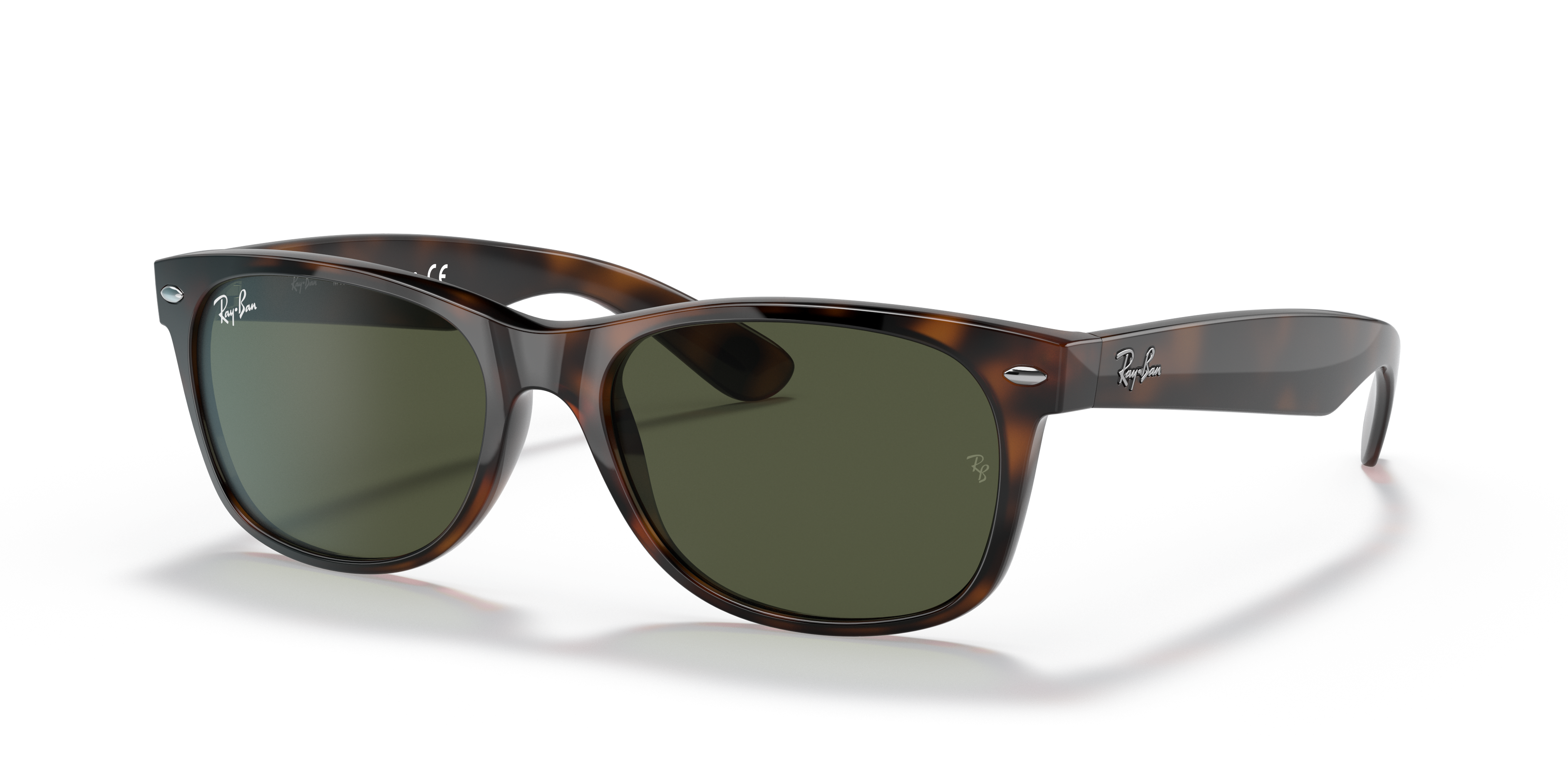 New Wayfarer Classic Sonnenbrillen in Tortoise und G-15 Grün - RB2132 ...