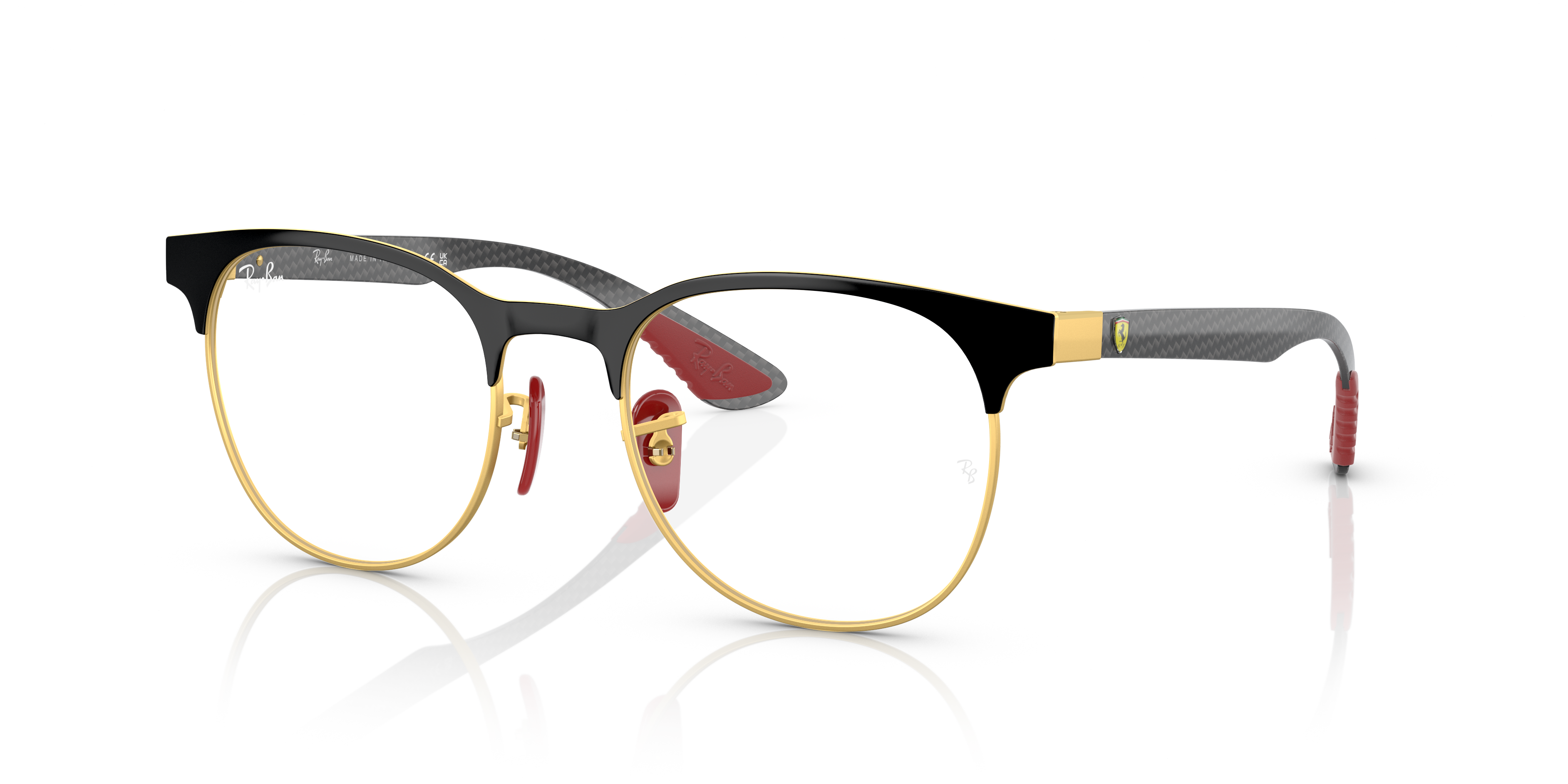 Rb8327m Optics Scuderia Ferrari Collection Eyeglasses with Black On ...