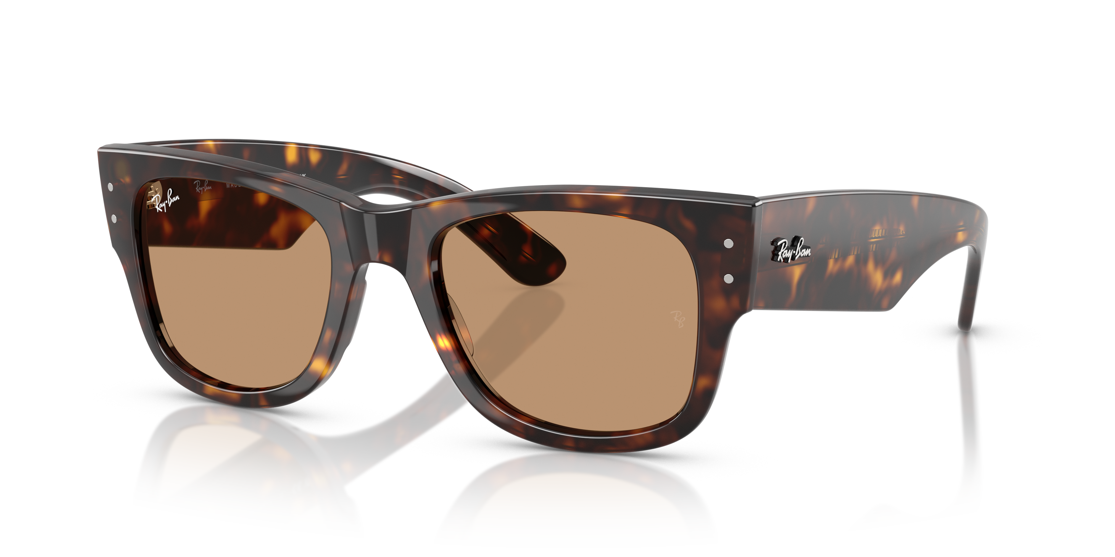 Mega Wayfarer Summer Capsule Sunglasses in Havana and Brown - RB0840S ...