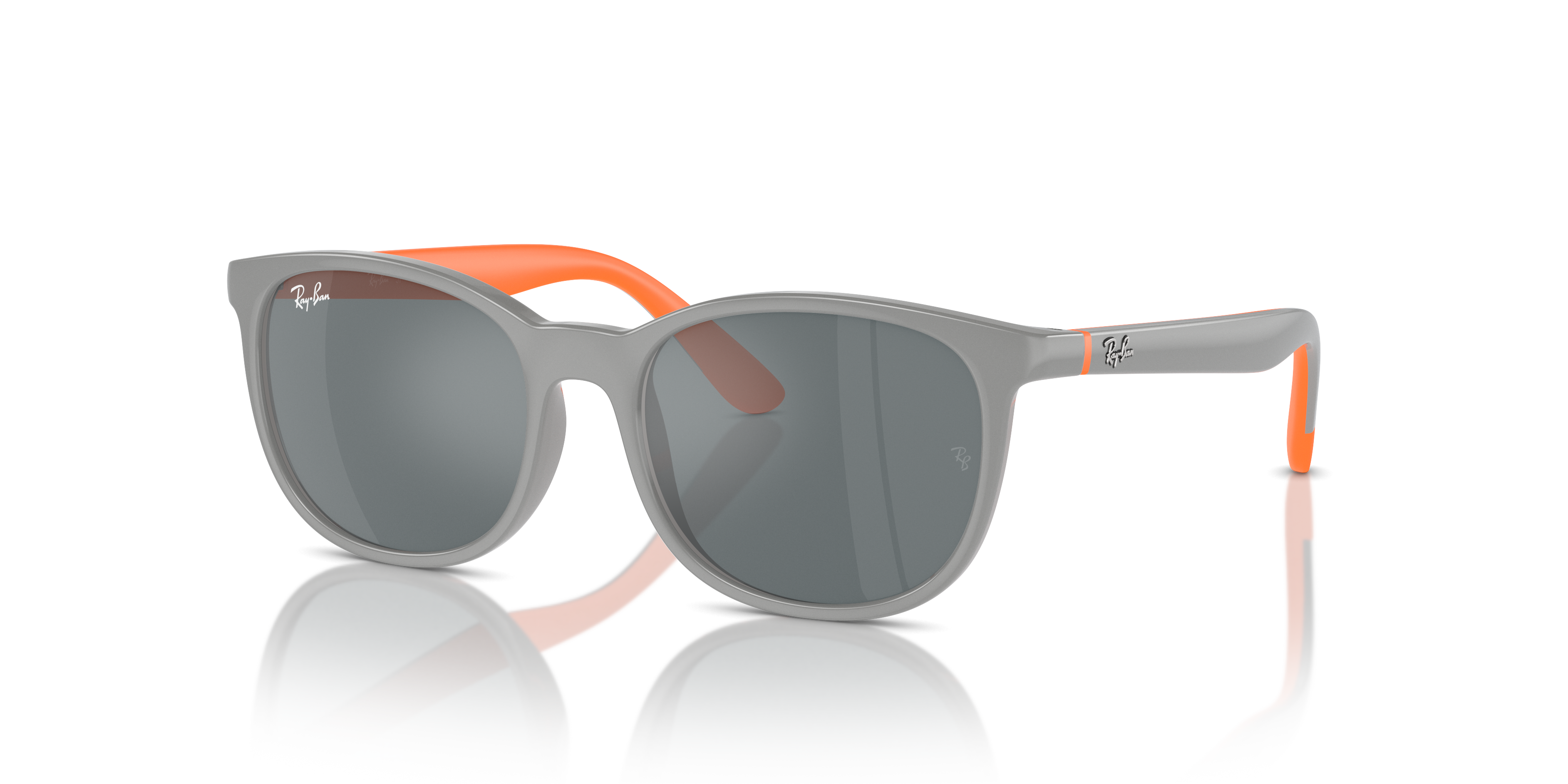 Rb9079s Kids Bio-based Sunglasses in Grey On Orange and Grey & Black ...