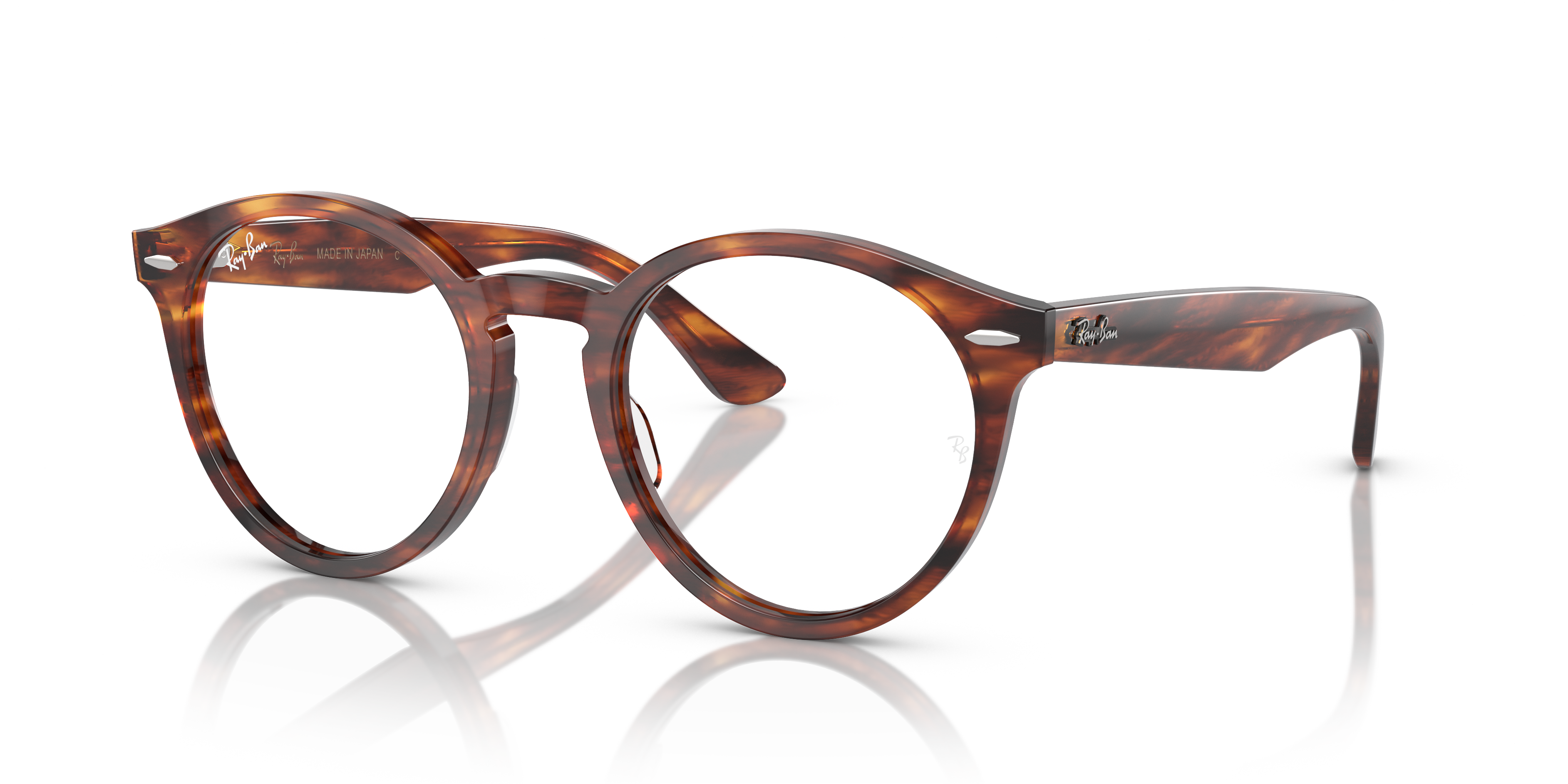 Larry Optics Eyeglasses with Striped Havana Frame - RB7680V | Ray-Ban® US