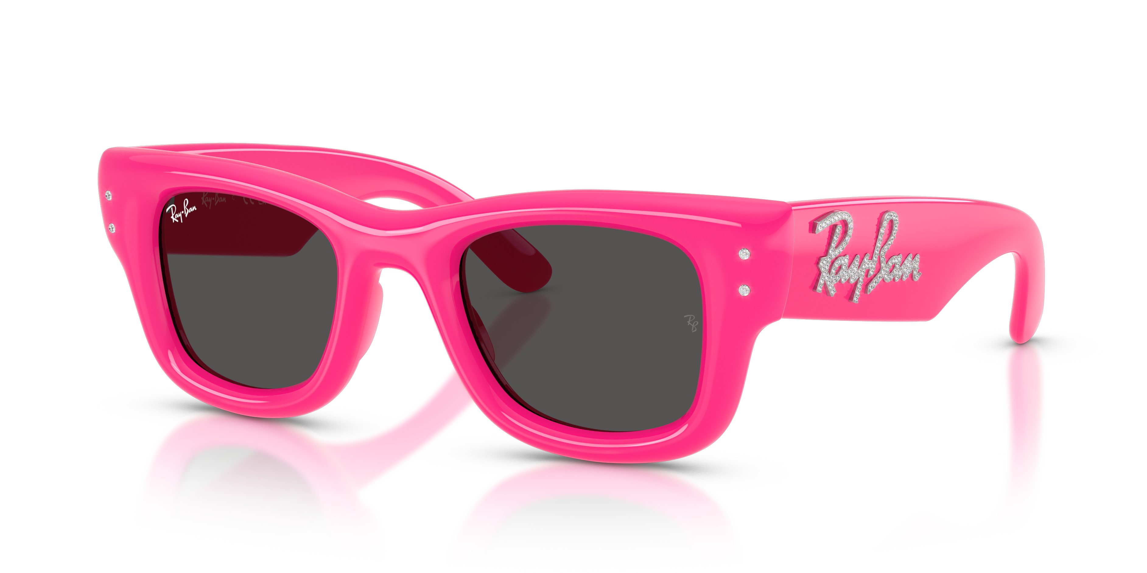 Wayfarer Puffer Crystal Edition Sunglasses in Pink & Strass and Ultra ...