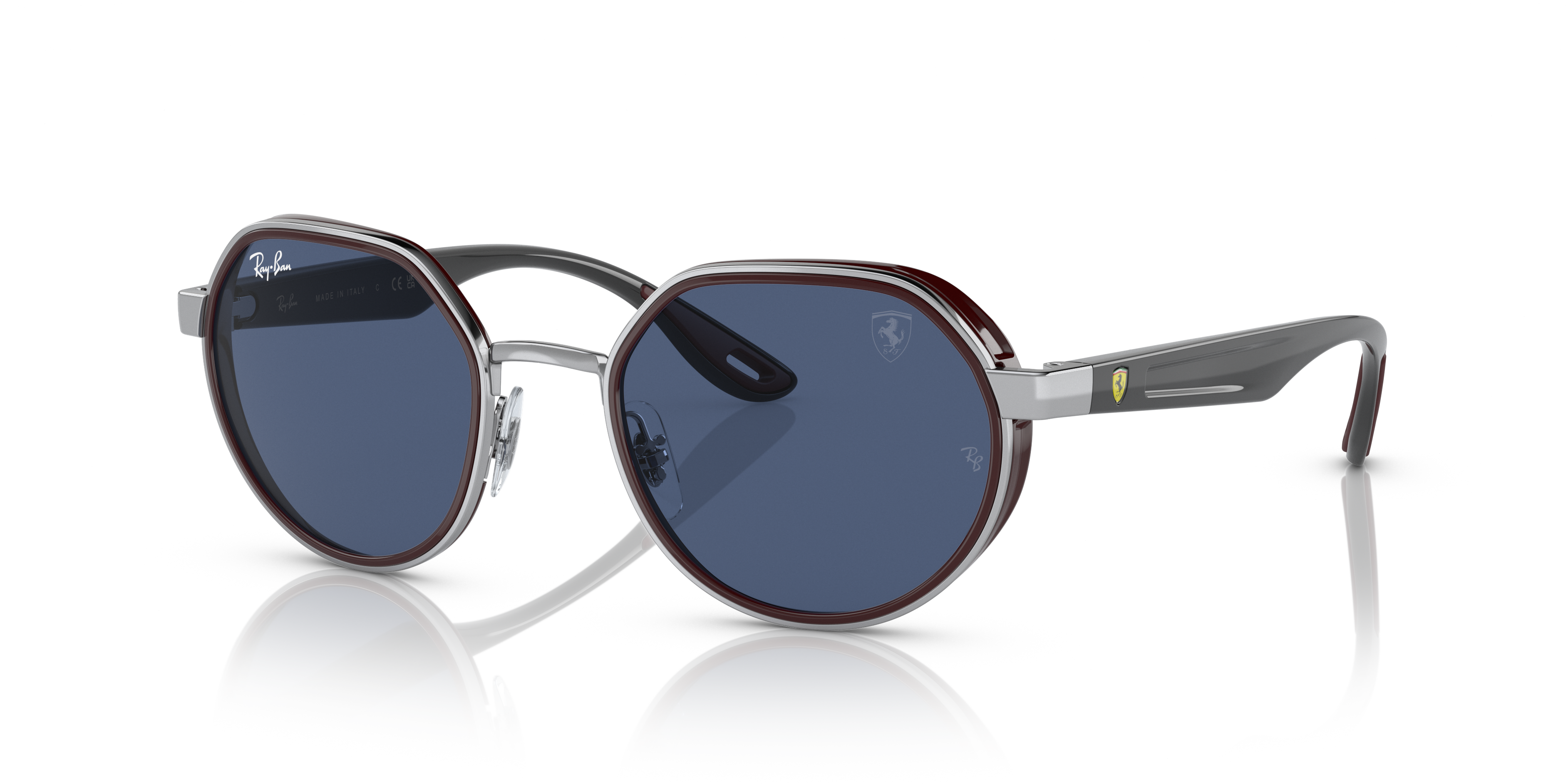 Rb3703m Scuderia Ferrari Collection Sunglasses in Silver and Dark Blue ...