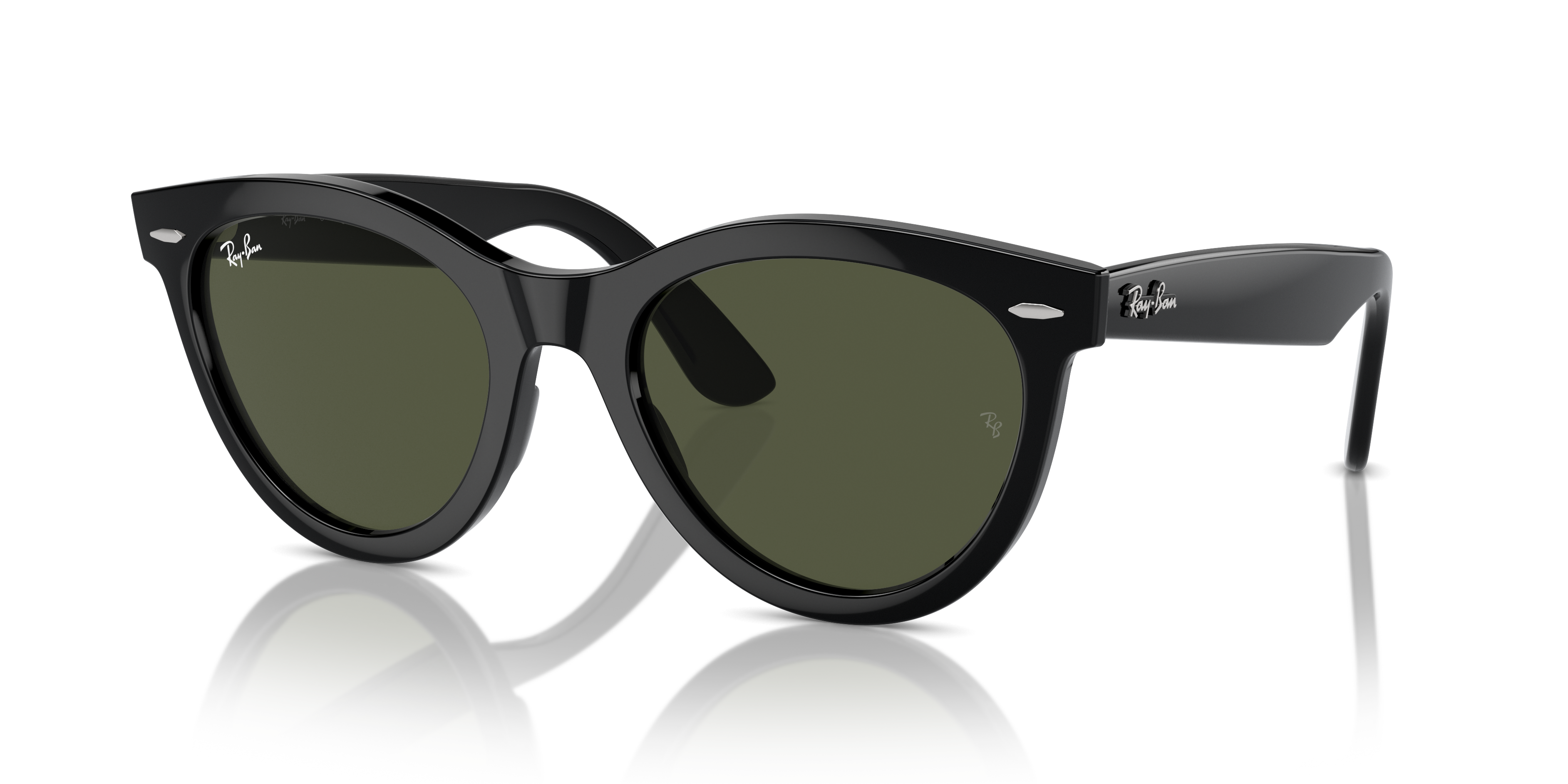Wayfarer Way Sunglasses in Black and Green - RB2241 | Ray-Ban® US