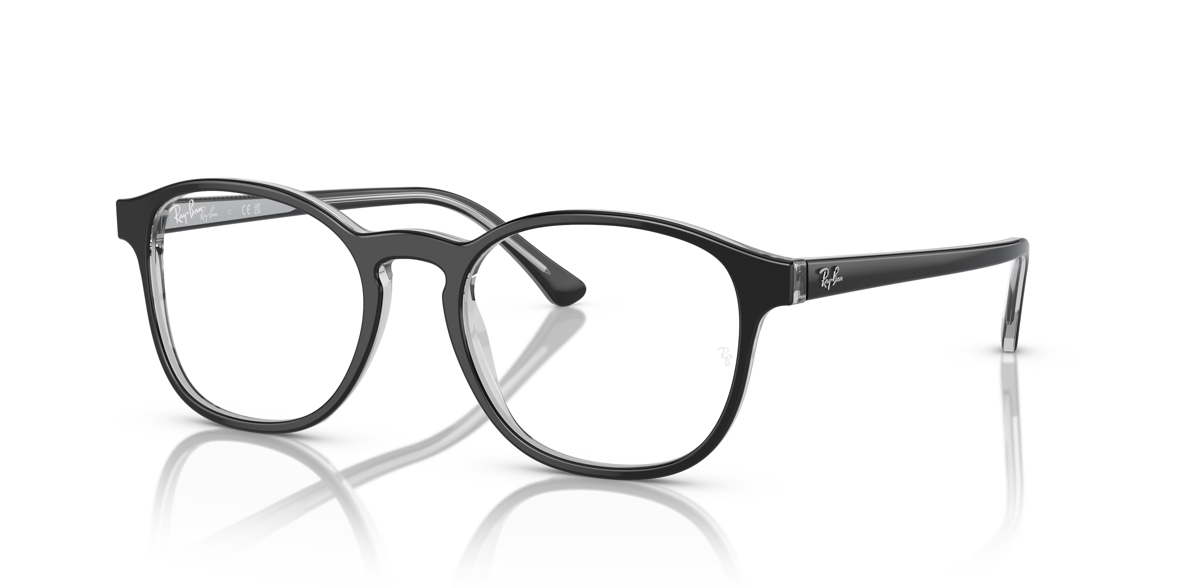 Rb5417 Optics Eyeglasses with Dark Grey On Transparent Frame - RB5417 ...