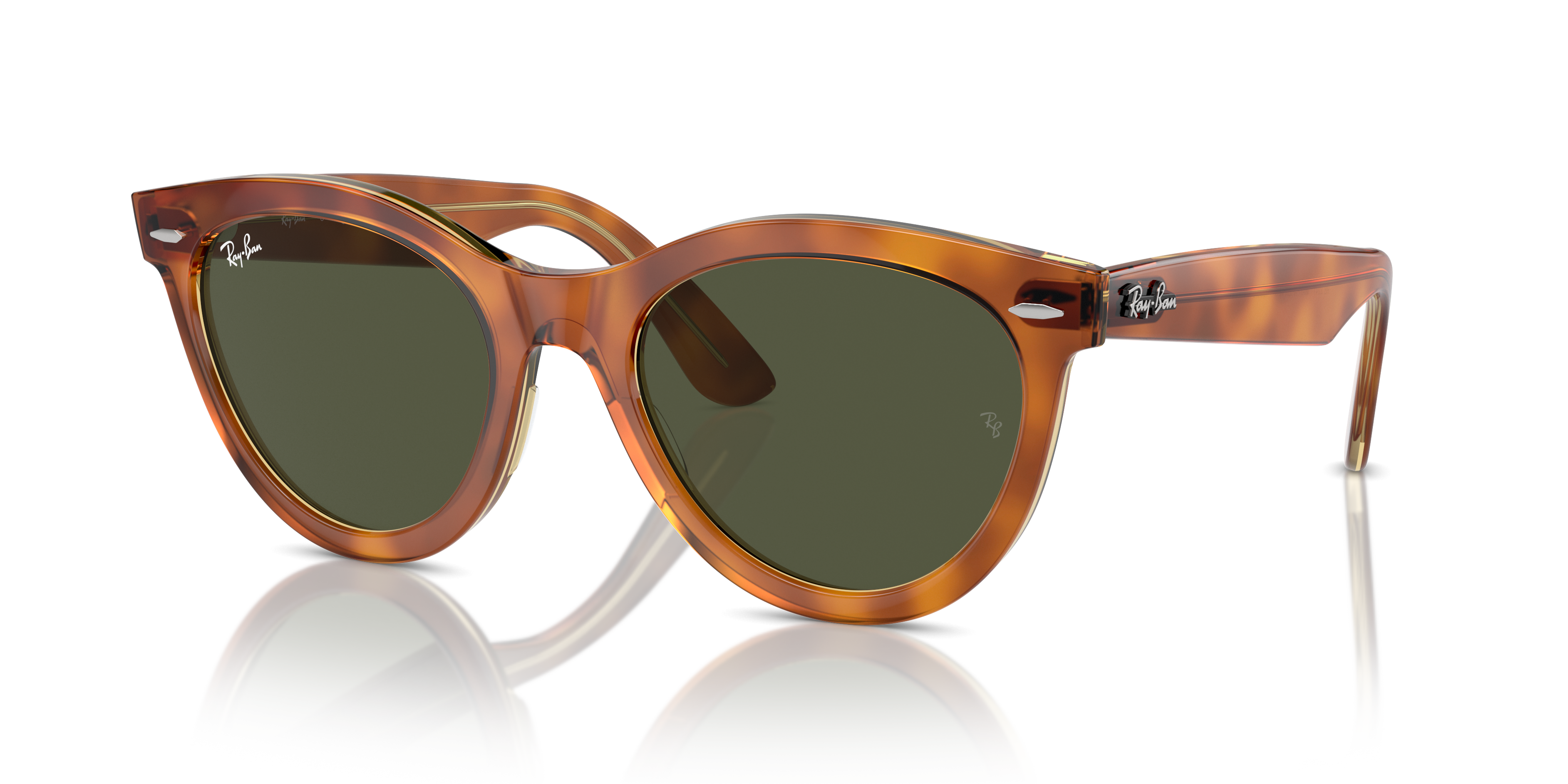 Wayfarer Way Women's Day Limited Sunglasses in Havana On Transparent ...