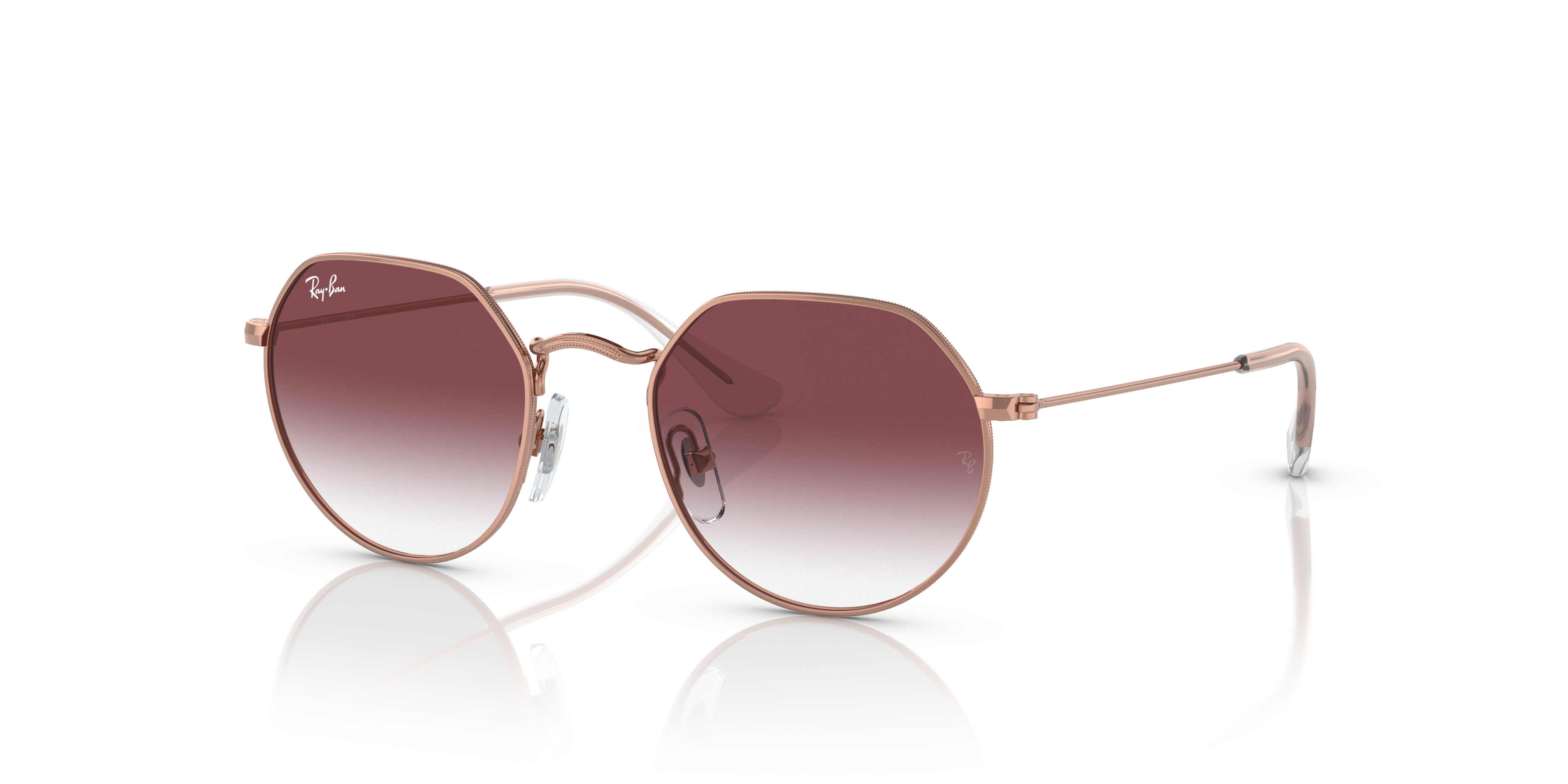 Jack Kids Sunglasses in Rose Gold and Gradient Dark Violet - RB9565S ...
