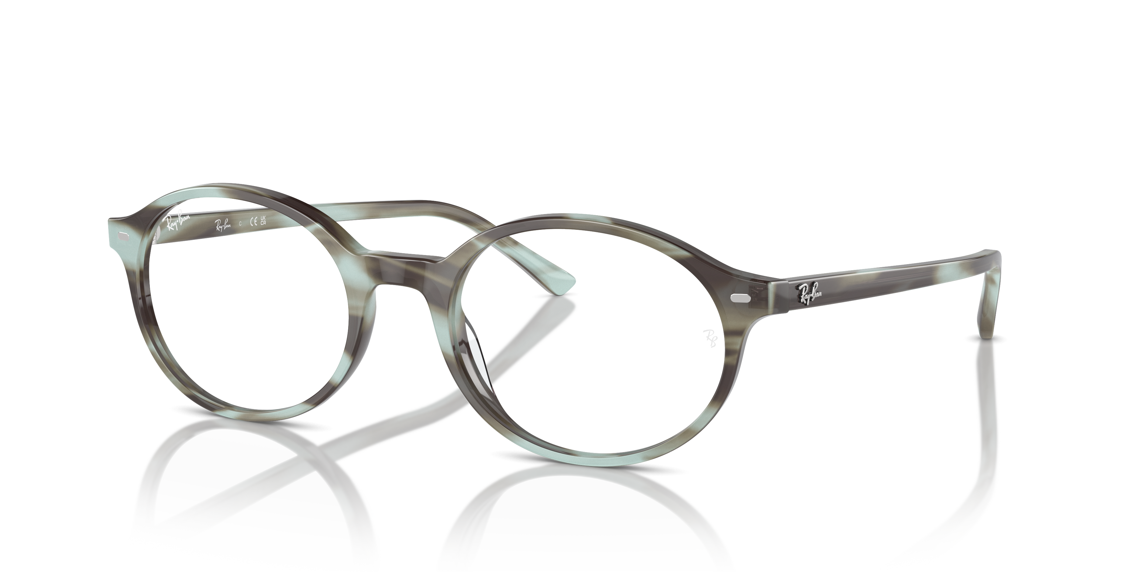 German Optics Eyeglasses with Striped Green Frame - RB5429 | Ray-Ban® US