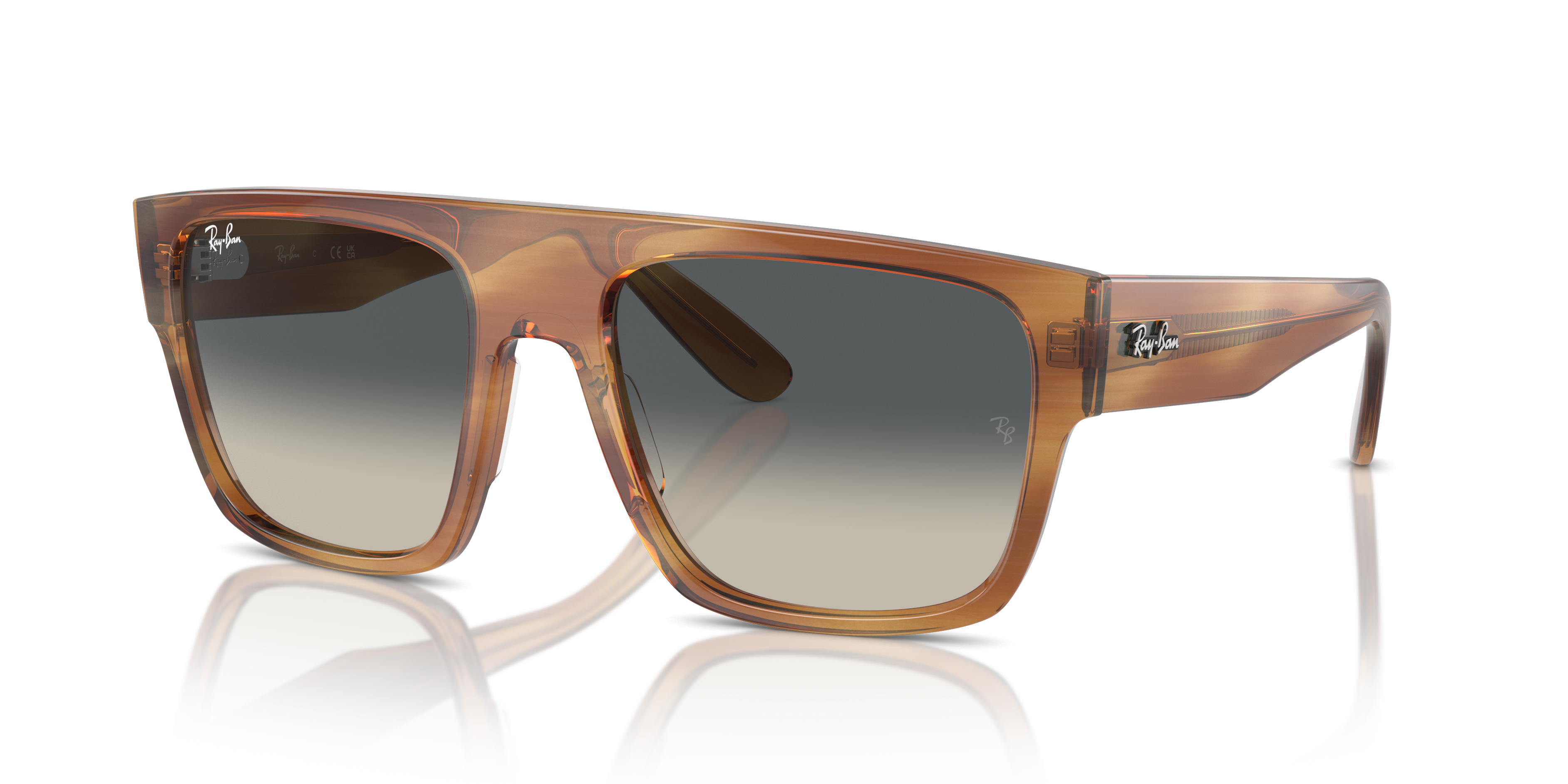Drifter Sunglasses in Striped Brown and Grey - RB0360S | Ray-Ban® US