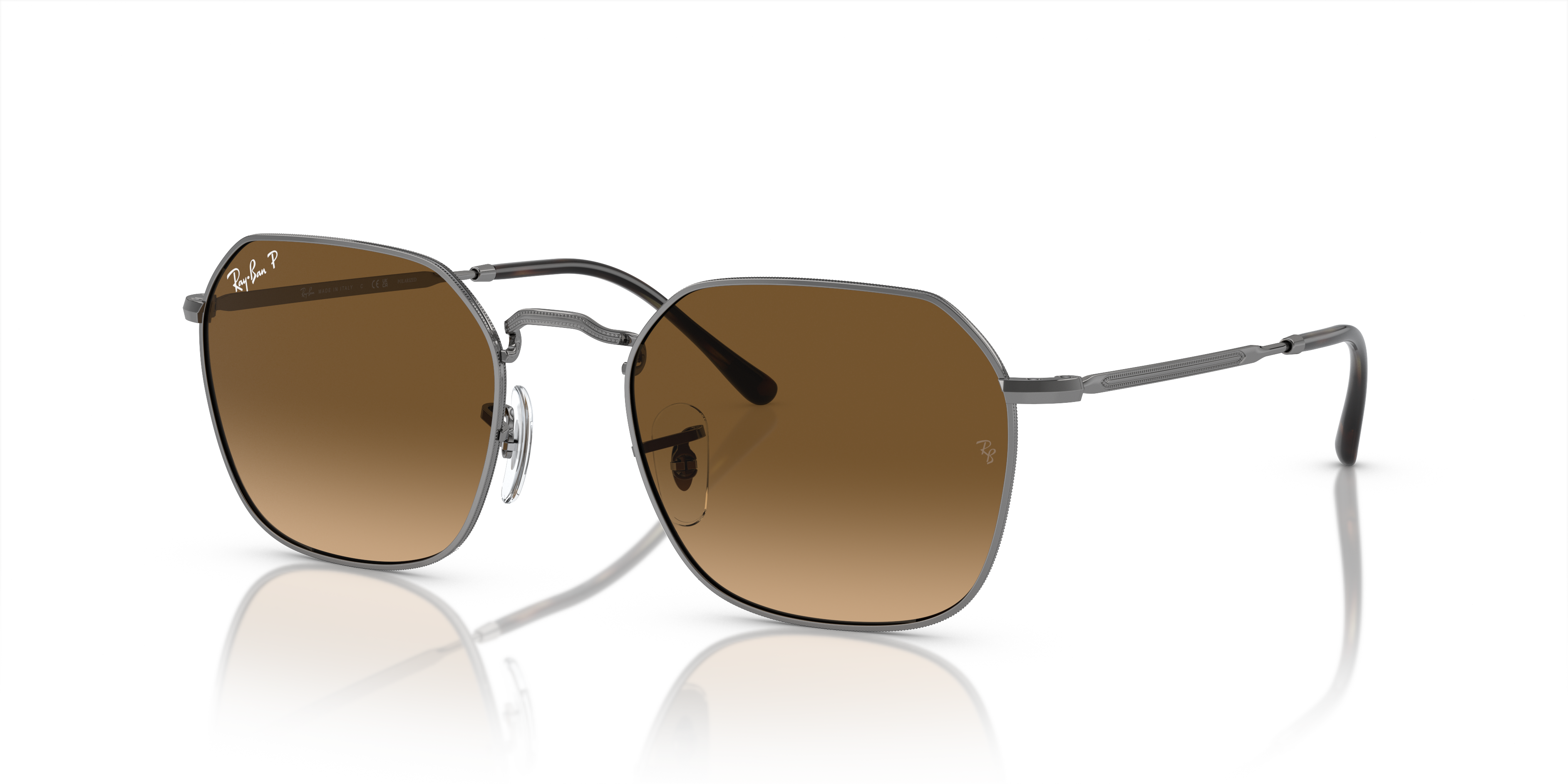 Jim Sunglasses in Gunmetal and Brown - RB3694 | Ray-Ban® US