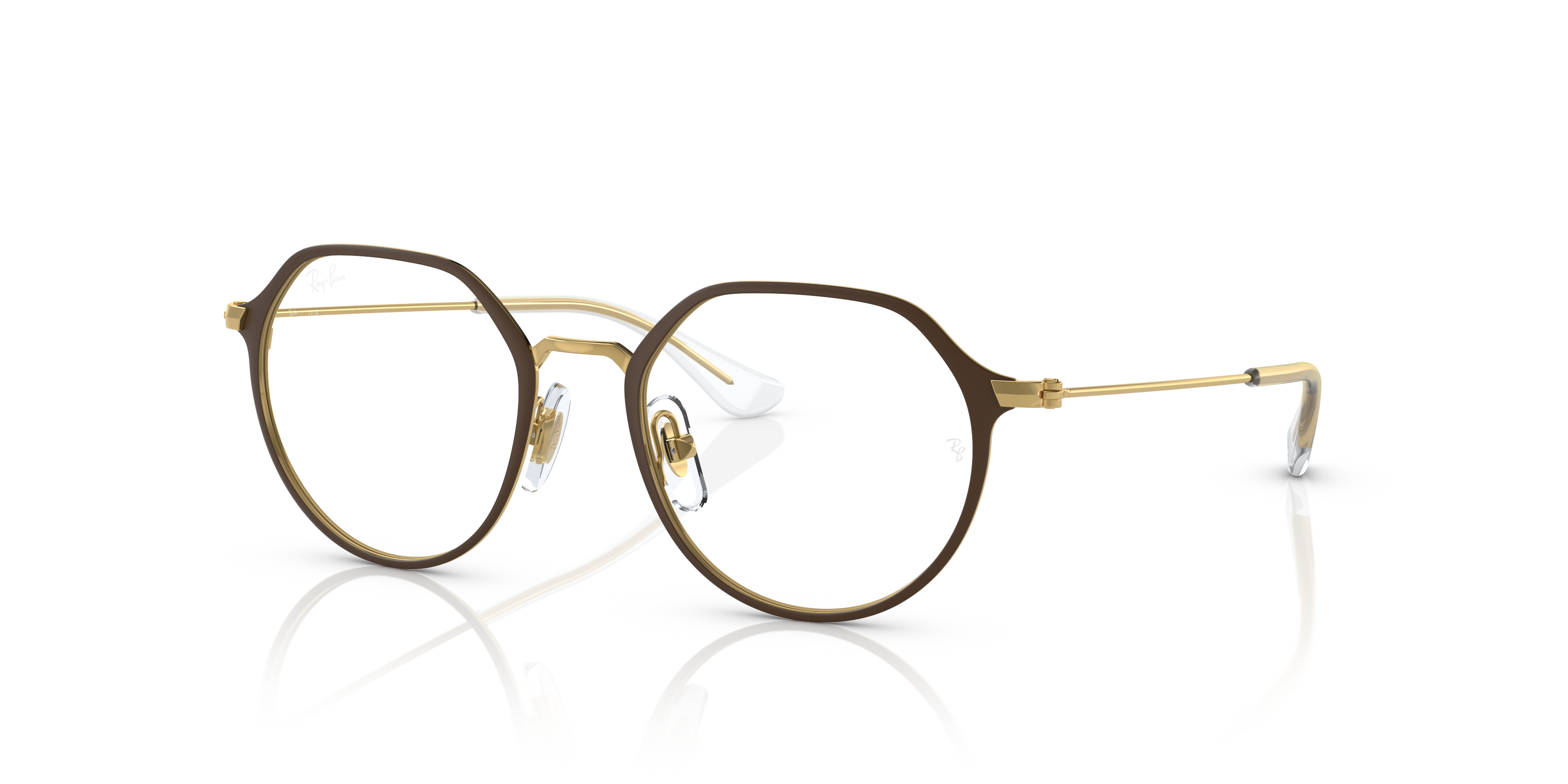 Jack Optics Kids Eyeglasses with Brown On Gold Frame - RY1058 | Ray-Ban® US