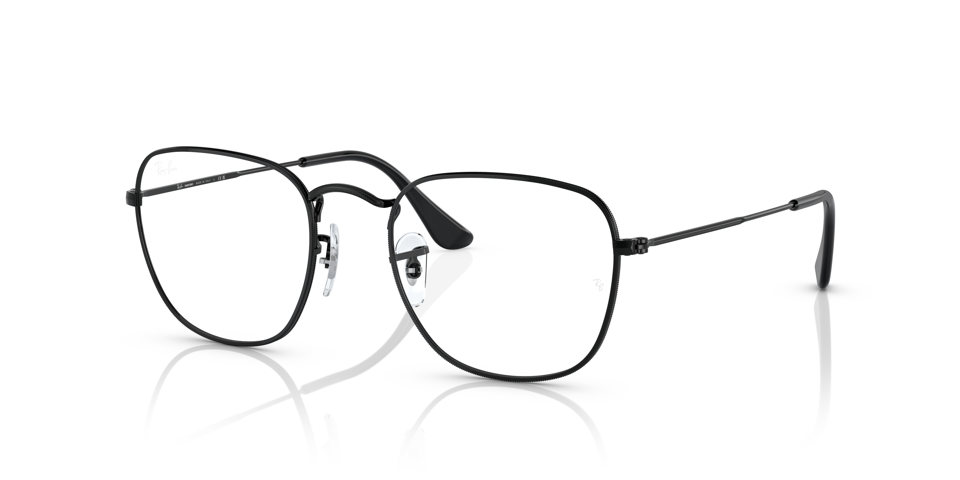 Frank Transitions® Sunglasses in Black and Clear/Grey - RB3857 | Ray ...