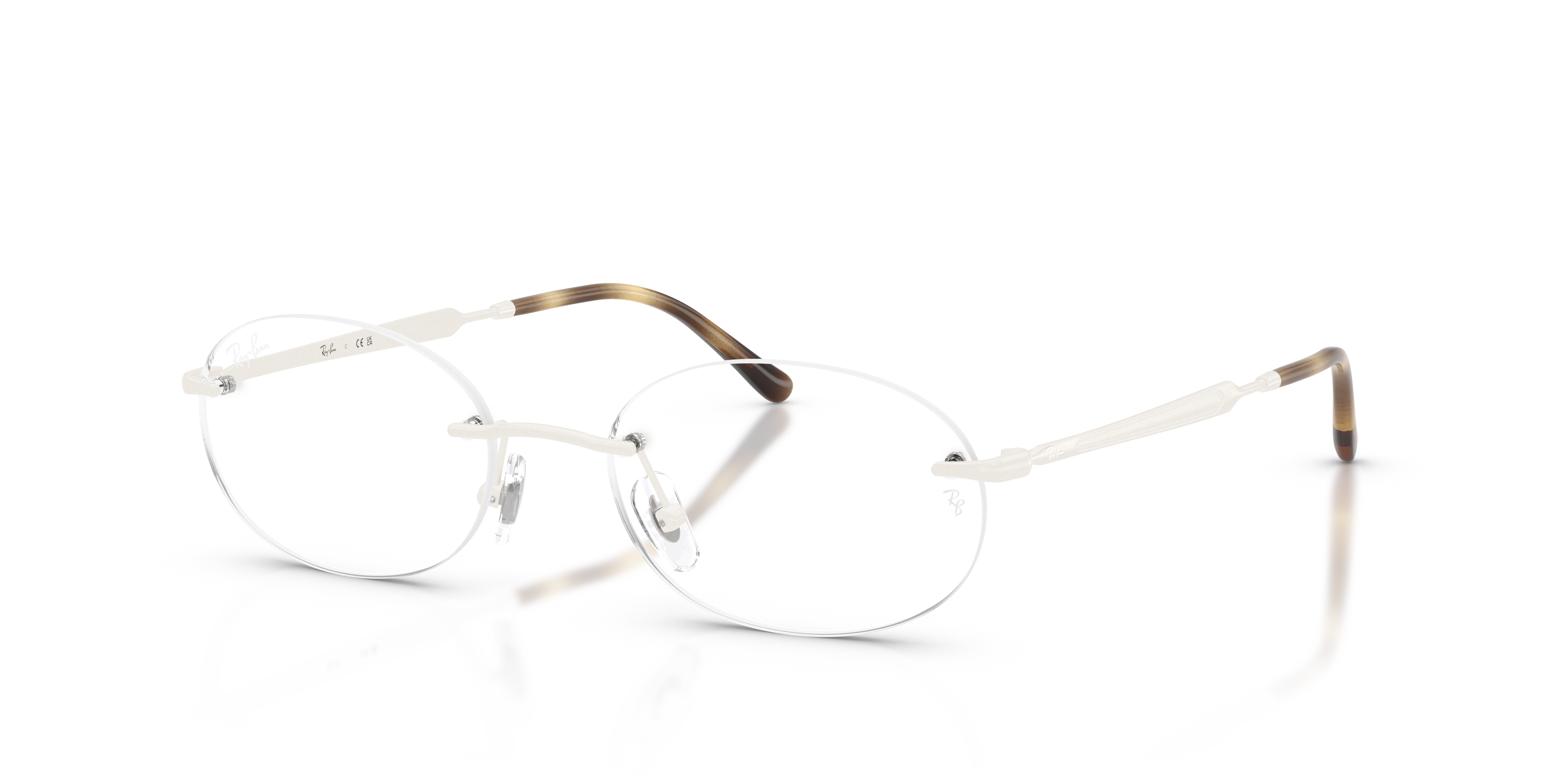 brillen met Rb3767v Optics montuur Wit - RB3767V | Ray-Ban® BE