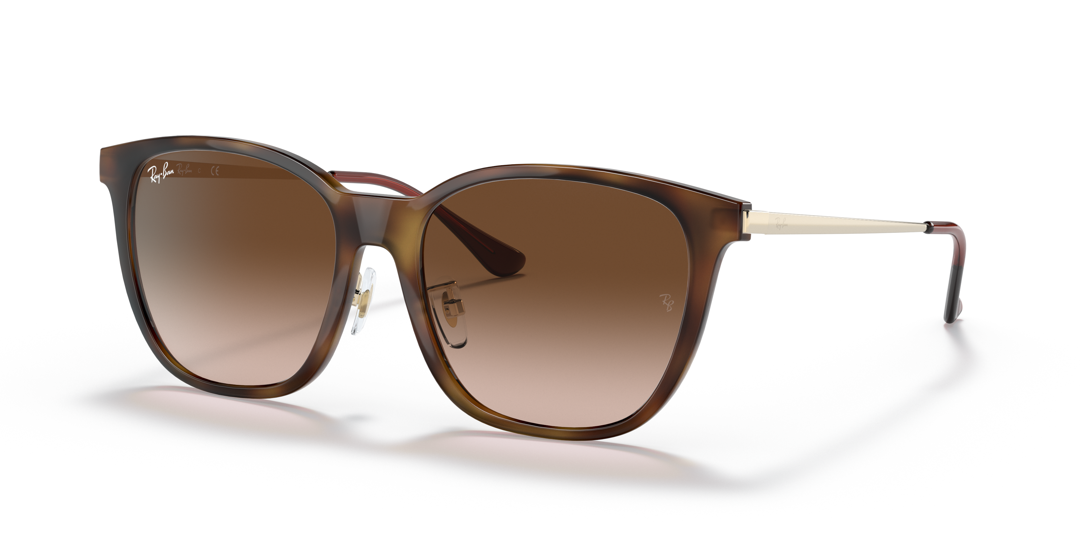 Rb4333d Les lunettes de soleil Havana Clair en Dégradé Brun - RB4333D ...