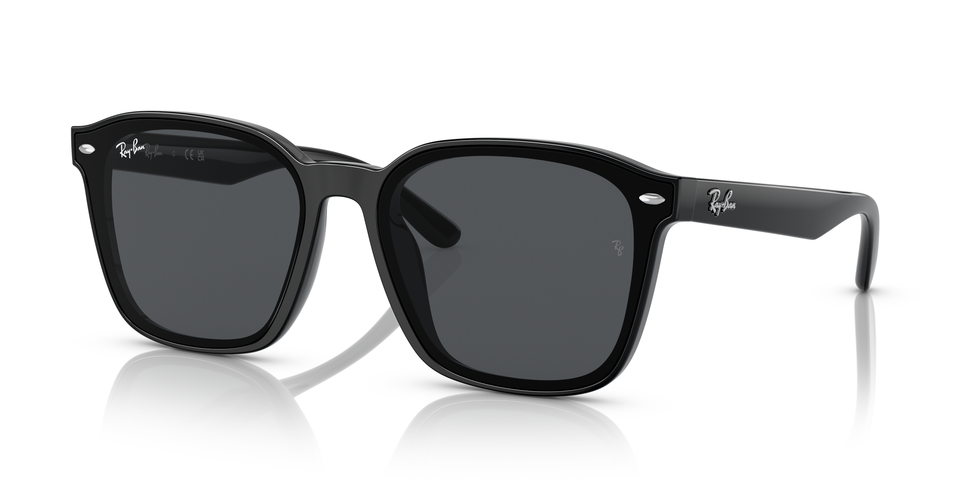 【レイバン公式ストア】 Ray-Ban® Rb4392d サングラス | ポリッシュ ブラック X ダークグレー (66-18) - RB4392D