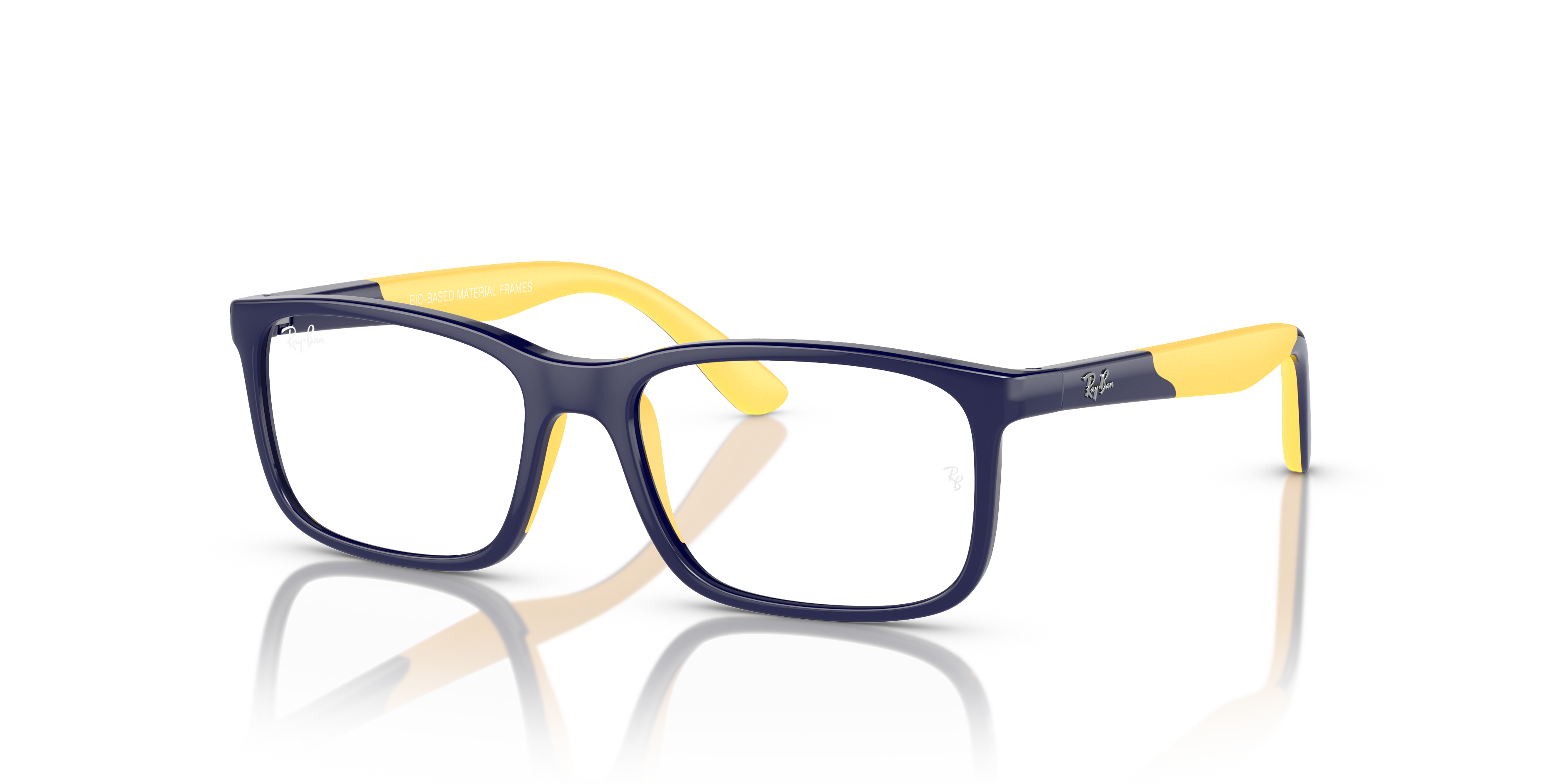 Rb1621 Optics Kids Bio-based Eyeglasses with Polished Dark Blue On ...