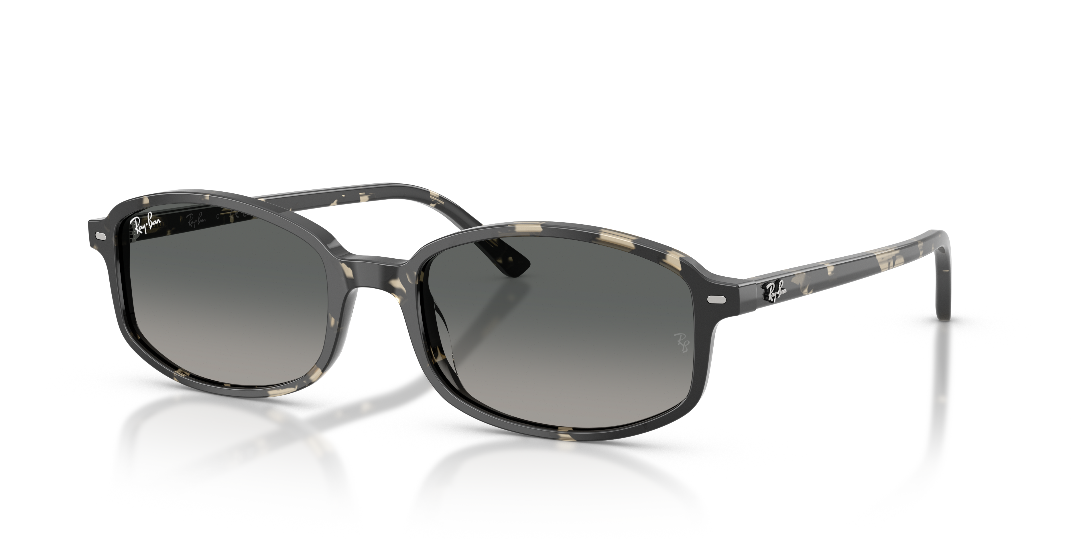 Gafas de Sol Sam en Pulido Habana Gris y Gris Degradado (56-19 ...
