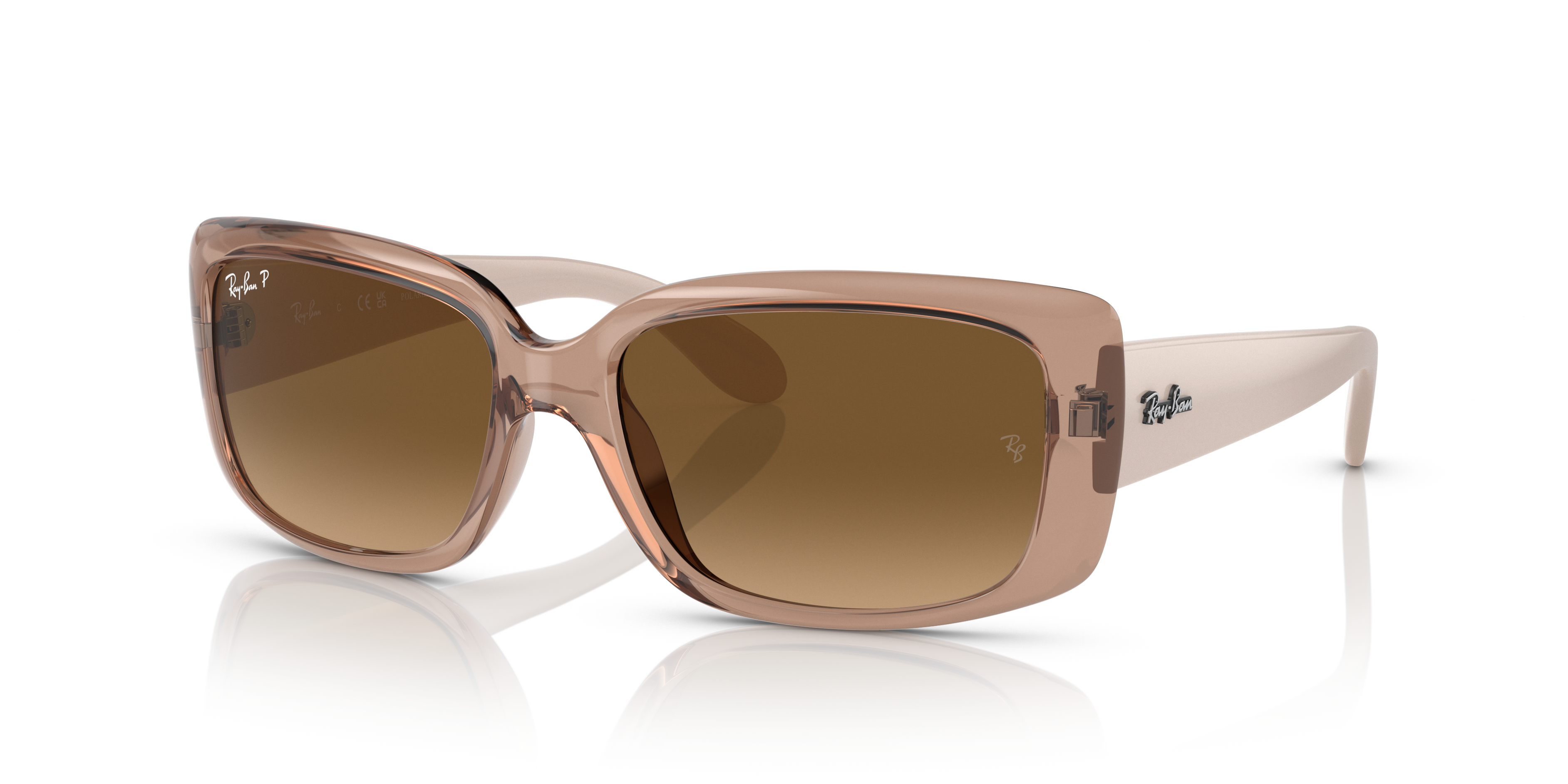 Rb4389 Sunglasses in Transparent Brown and Brown - RB4389 | Ray-Ban® US
