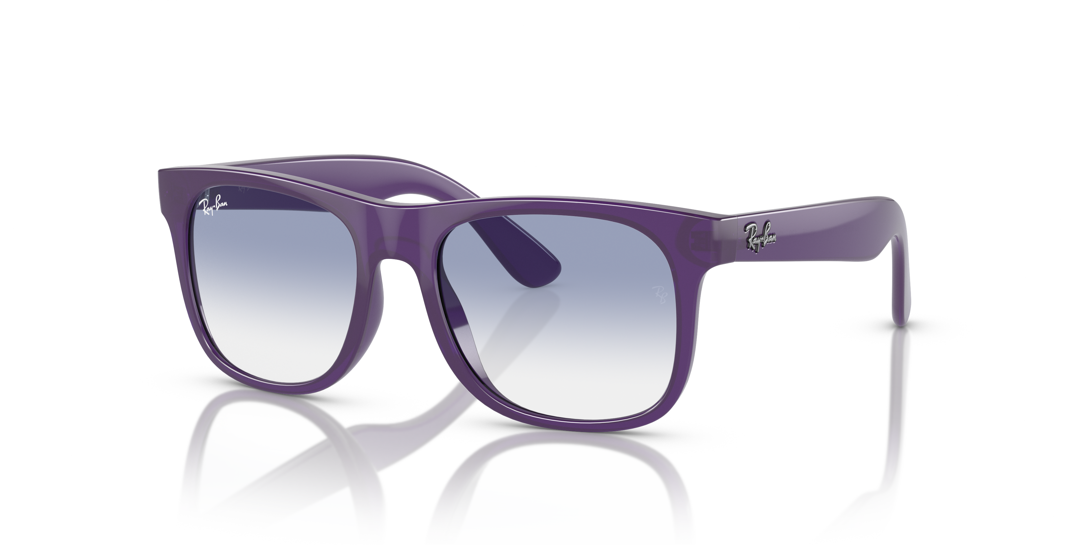 Justin Kids Sunglasses in Polished Opal Violet and Blue - RB9069S | Ray ...