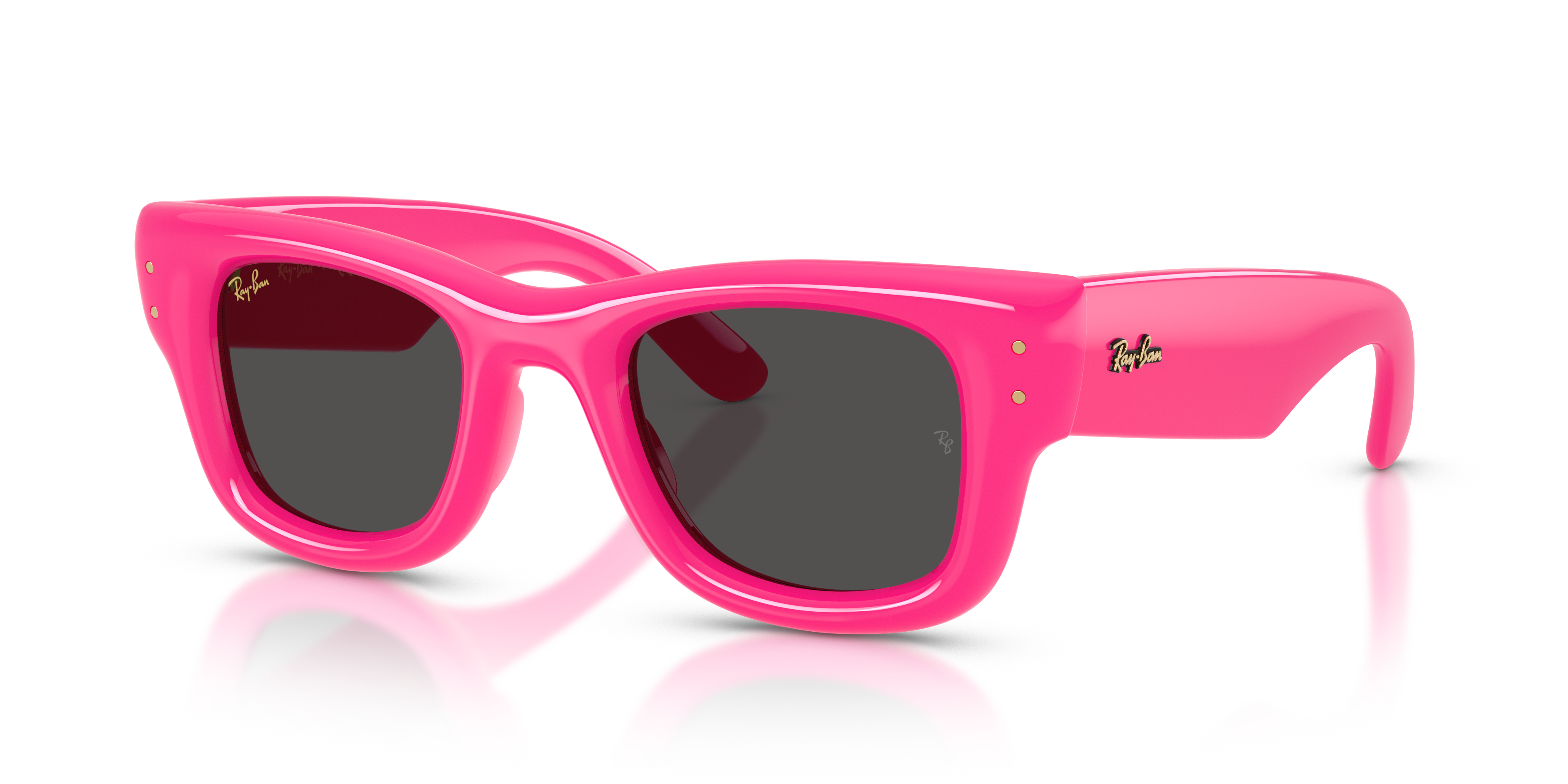 Lentes de sol Wayfarer Puffer en Fucsia y Ultra Negro - RB4940 | Ray ...