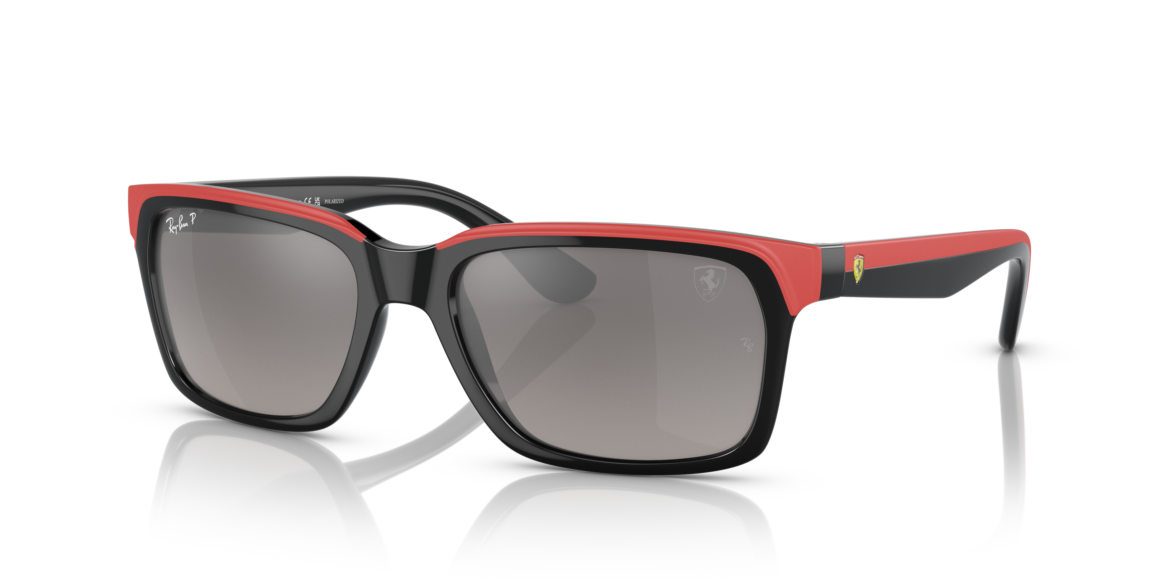 Rb4393m Scuderia Ferrari Collection Sunglasses in Black On Red and Grey ...