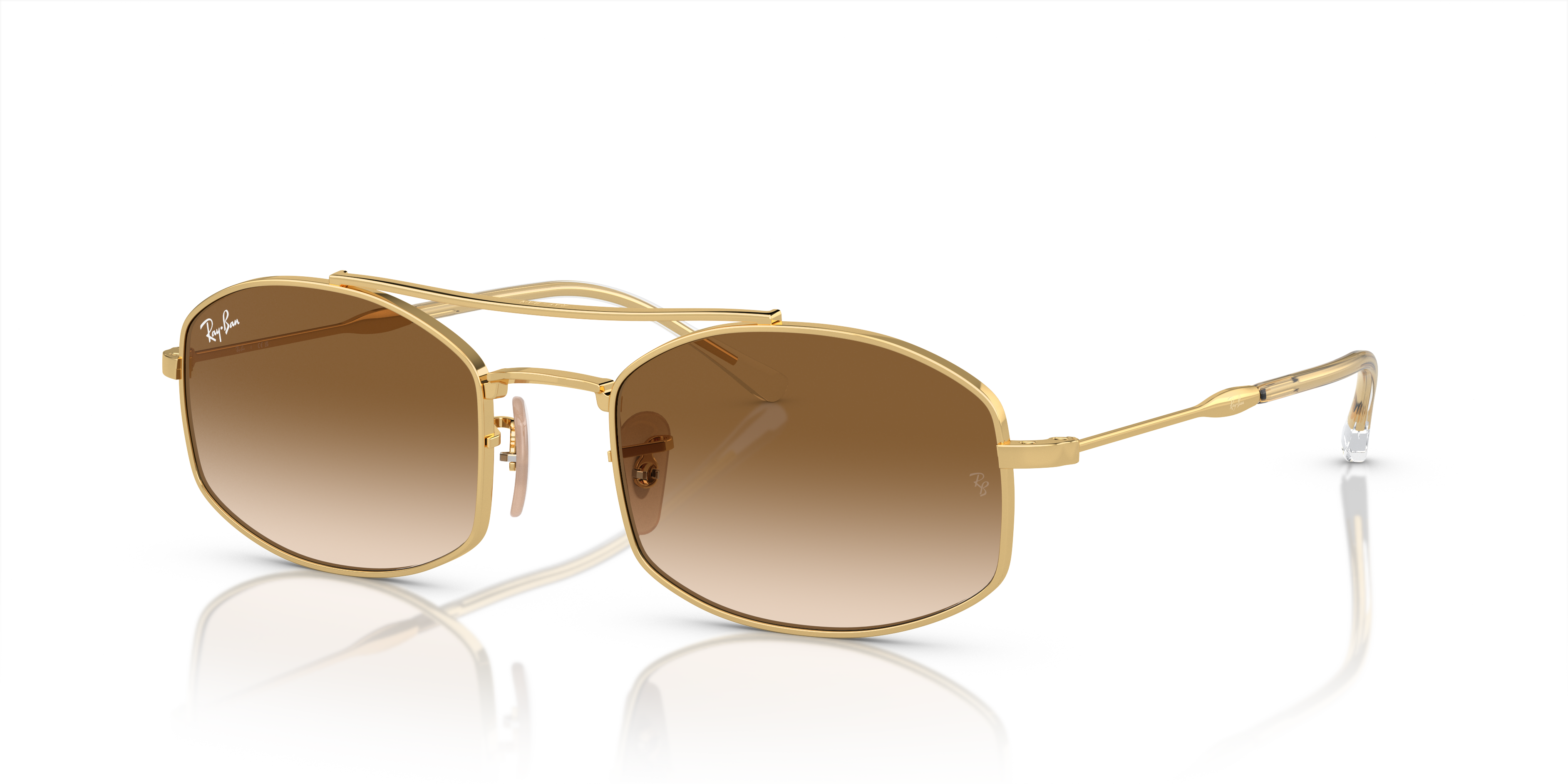 Rb3719 Sunglasses In Arista Gold And Light Brown Rb3719 Ray Ban® Eu