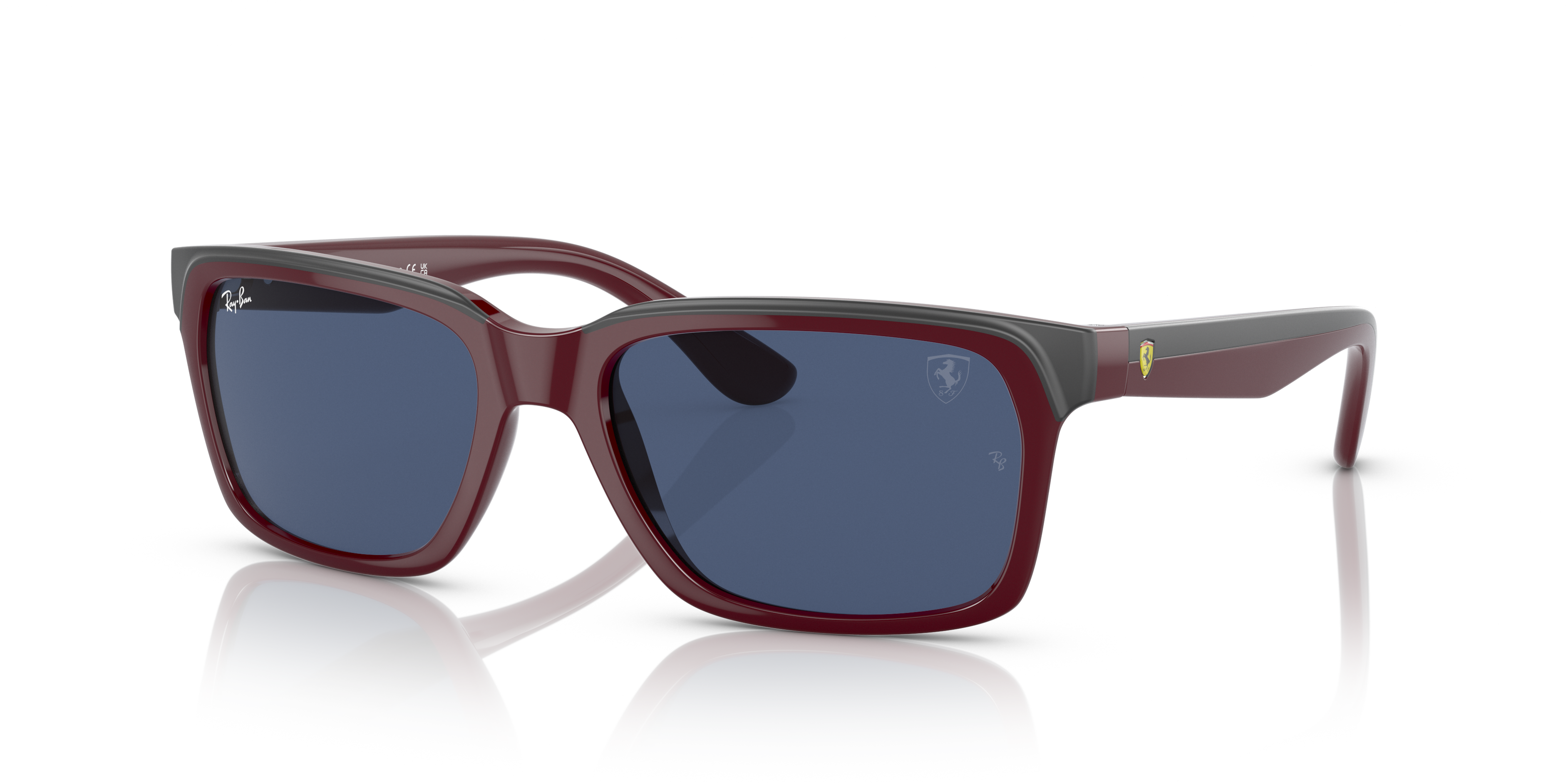 Rb4393m Scuderia Ferrari Collection Sunglasses in Dark Red On Grey and ...