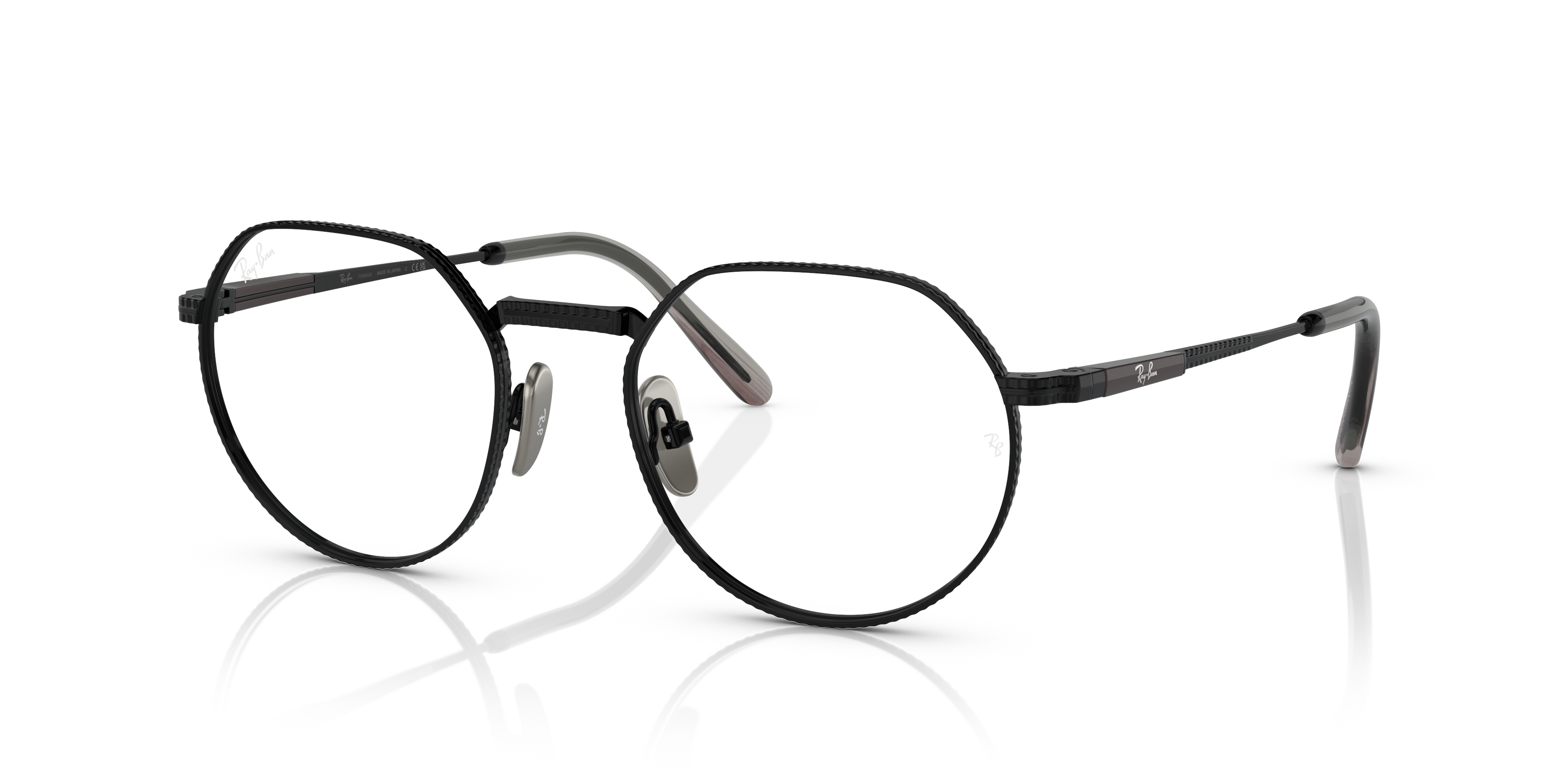Jack Ii Titanium Optics Eyeglasses with Polished Black Frame - RB8265V ...