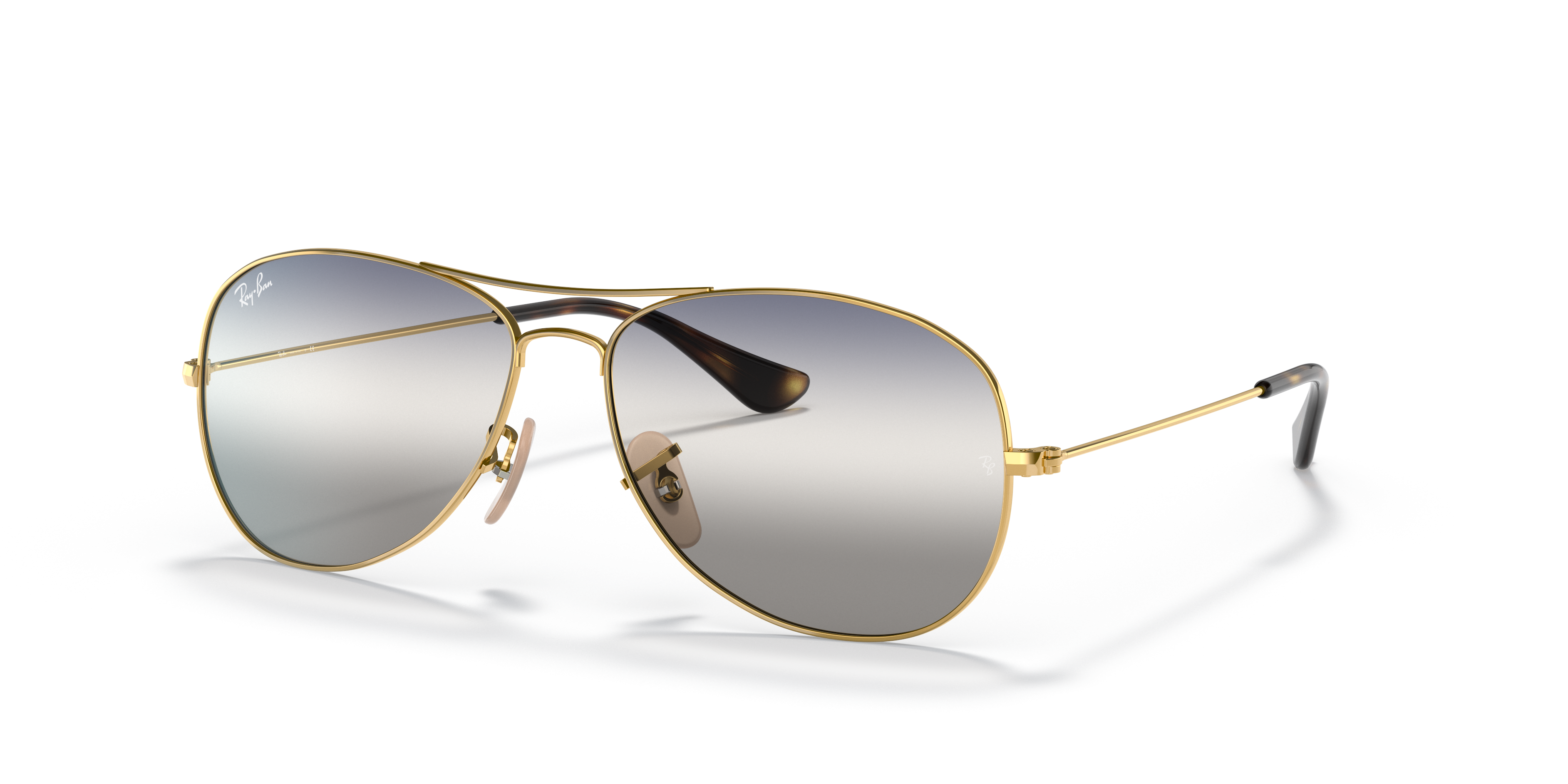 Cockpit Bi-gradient Zonnebrillen in Arista goud en Blauw/grijs gradiënt ...