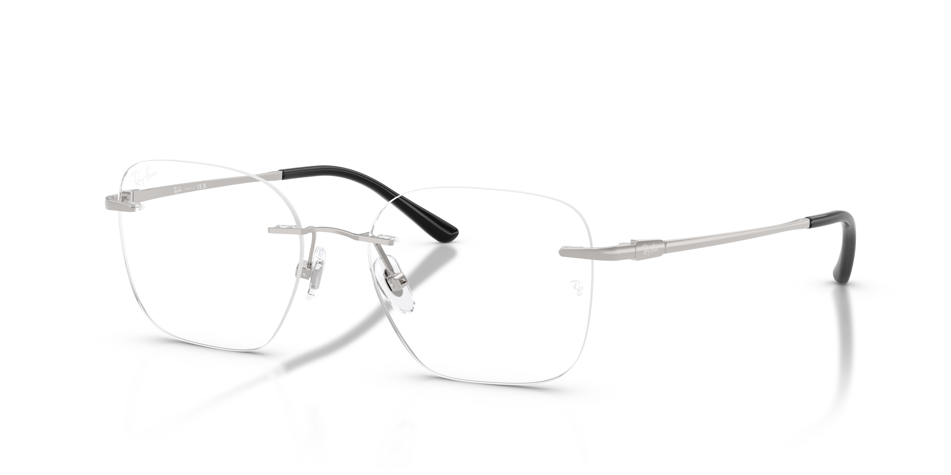 Rb8783d Titanium Optics 镜架 抛光 银色 光学眼镜 (52-17) - RB8783D | Ray-Ban®