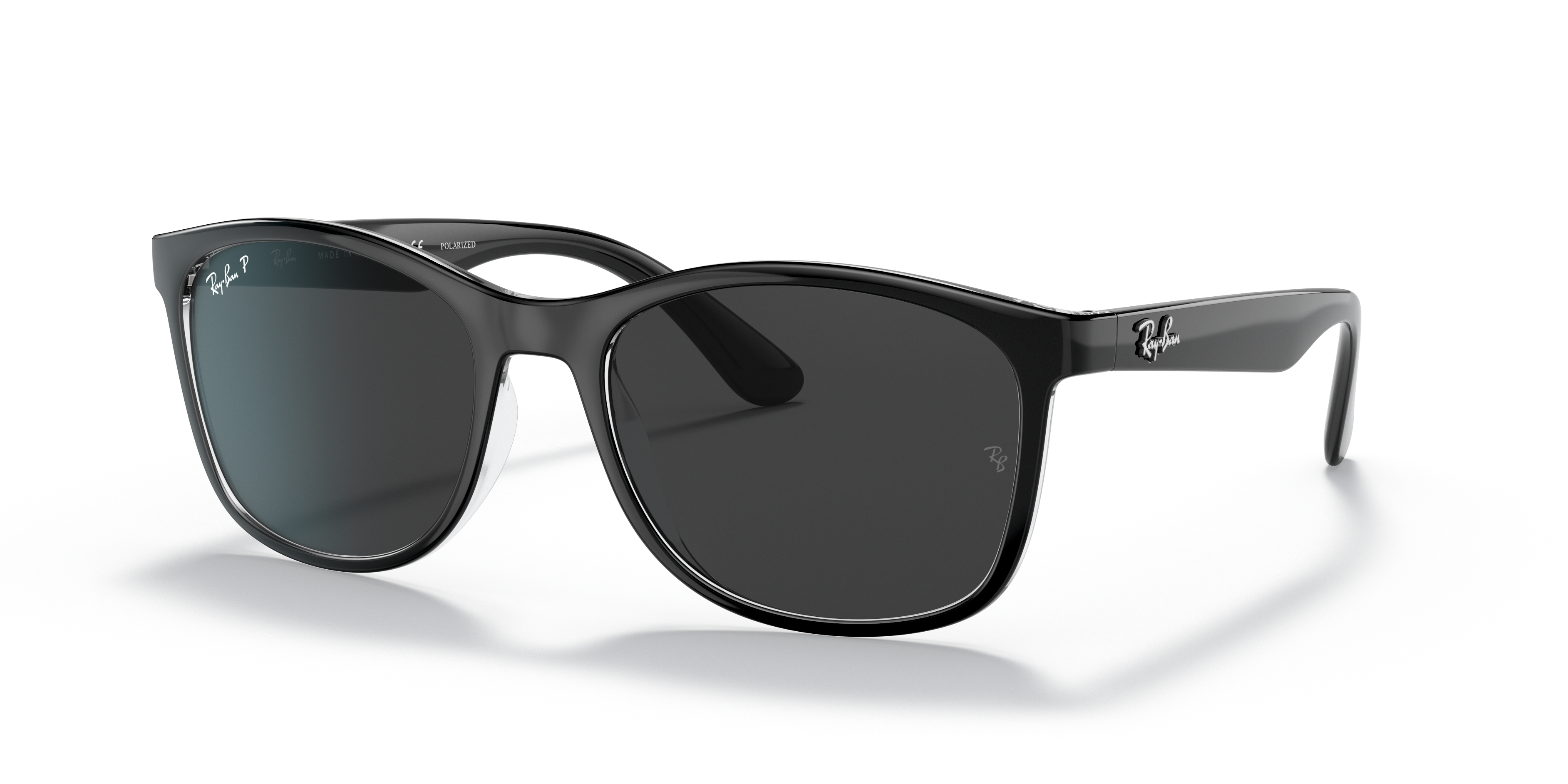 Rb4374 Sunglasses in Black On Transparent and Polar Black - RB4374 ...