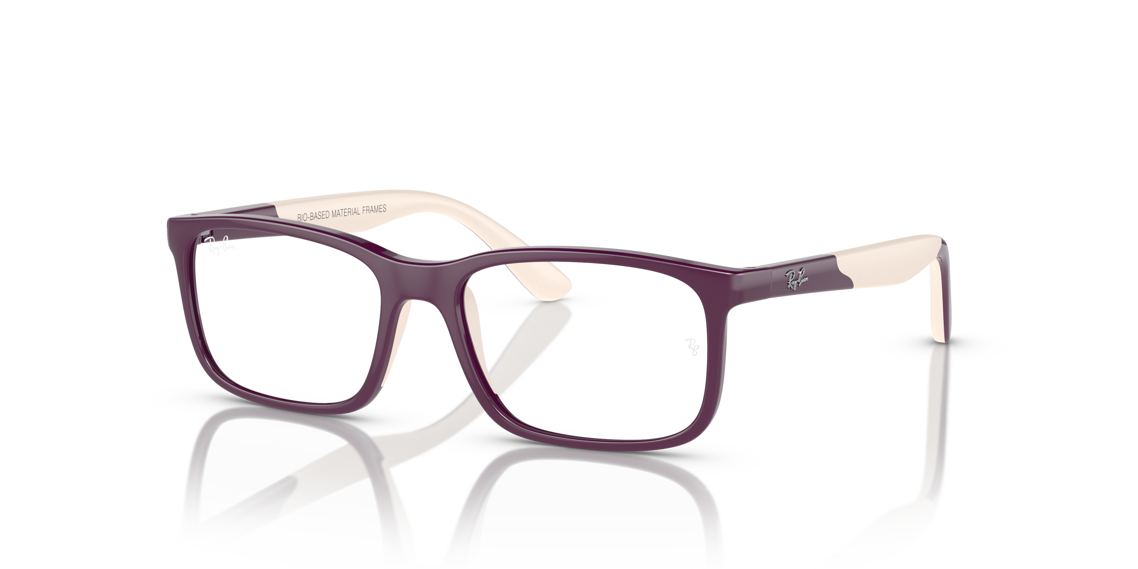 Rb1621 Optics Kids Bio-based Eyeglasses with Polished Purple On Light ...