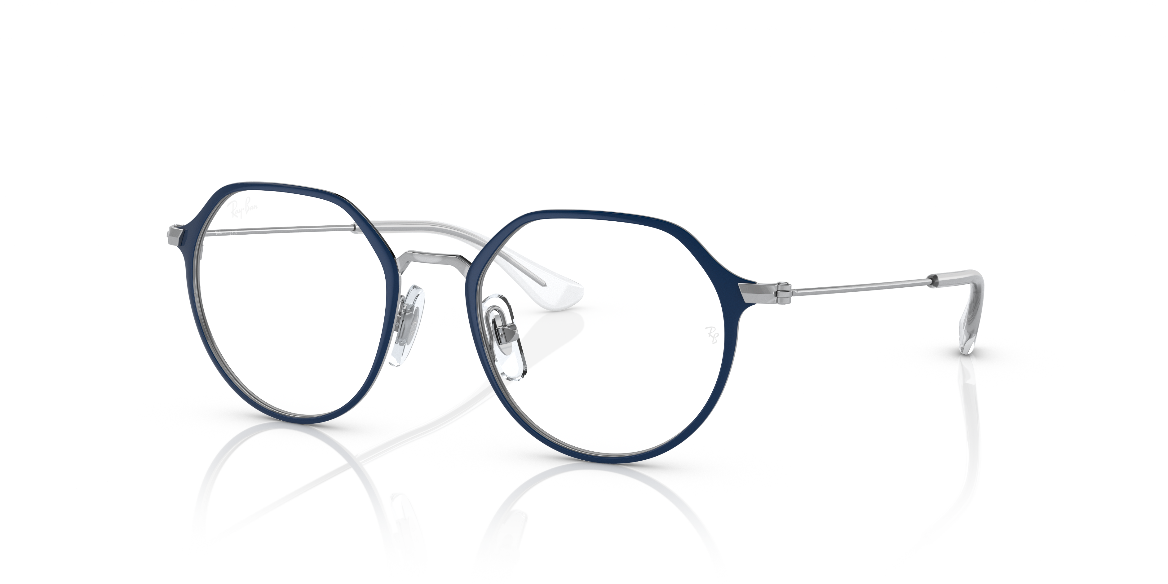 Jack Optics Kids Eyeglasses with Blue On Silver Frame - RY1058 | Ray ...